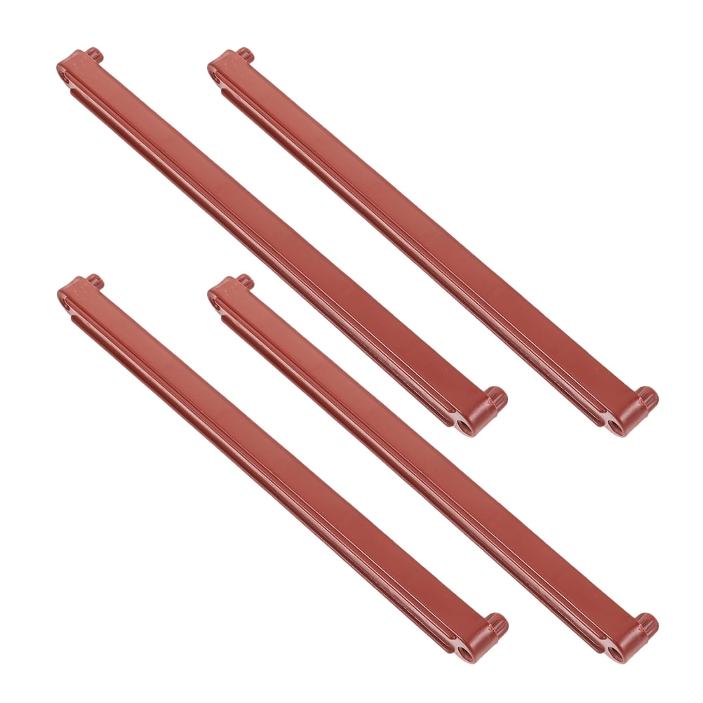 WEAVILUX Draw Rail Plastic Drawer Slides Brown 2Set 9.24X0.63X0.55in ...
