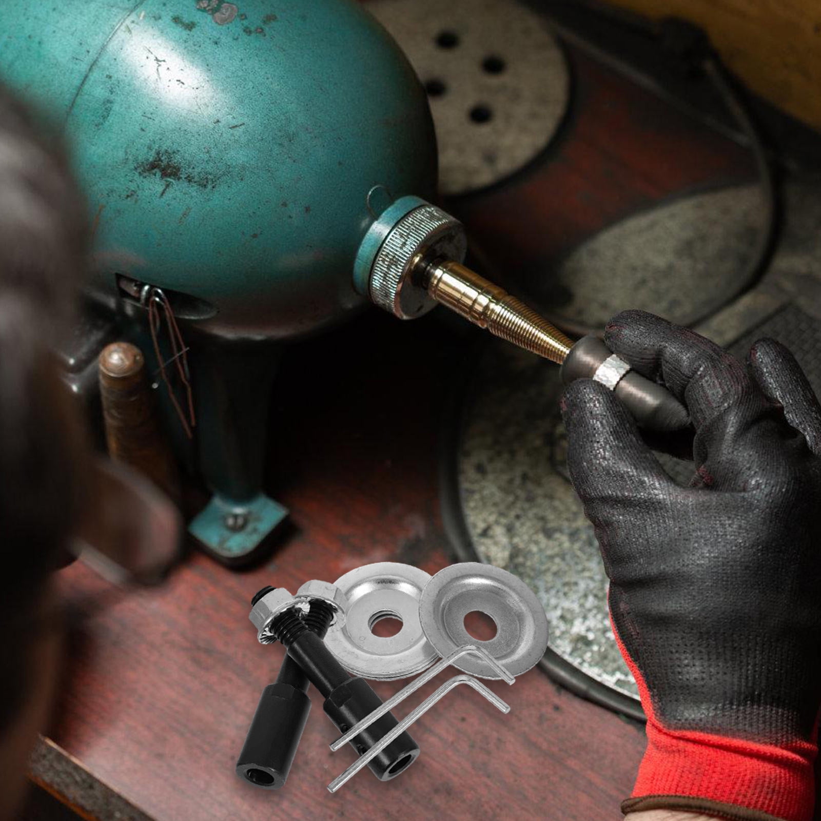 OUNONA 2 Sets Electric Motor Shaft Arbor Grinding Wheel Rod Bench ...