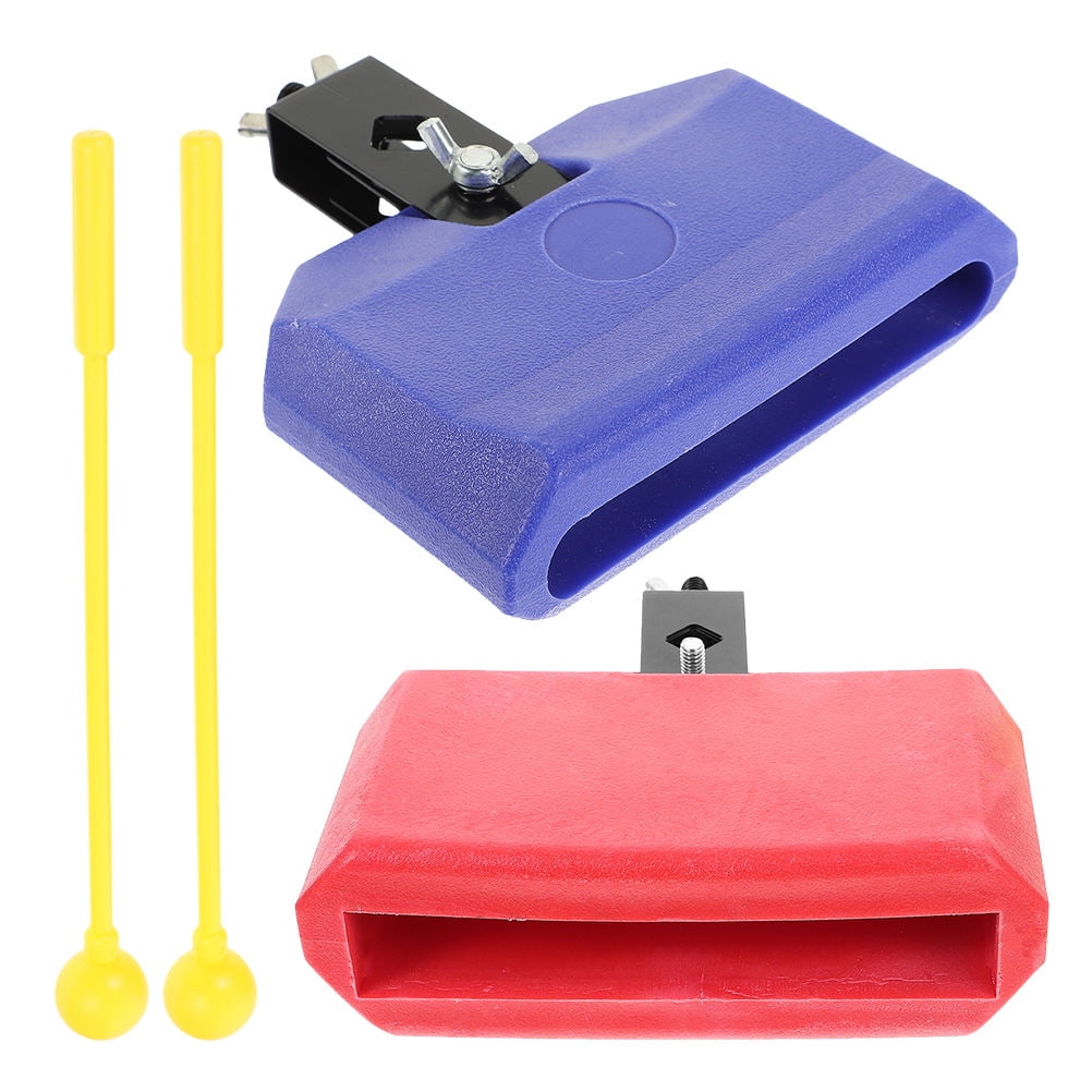 OUNONA 2 Sets Jam Block Drum Parts Percussion Set Cowbell Instrument ...