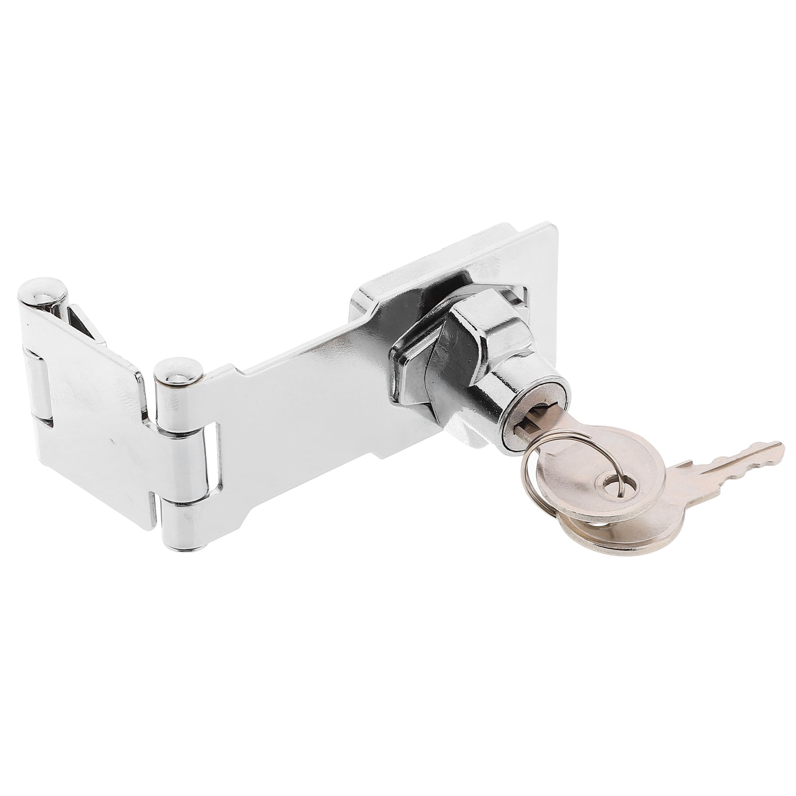 OUNONA 2 Sets Keyed Hasp Lock Latch For Cabinet And Drawer Metal Drawer ...