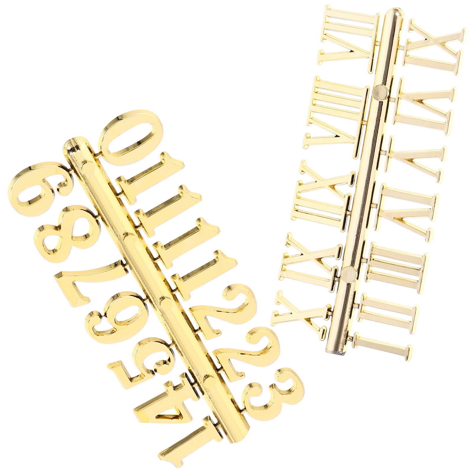 OUNONA 2 Sets Large Gold Clock Numbers Clock Number Plate 12.00X5.00X0 ...