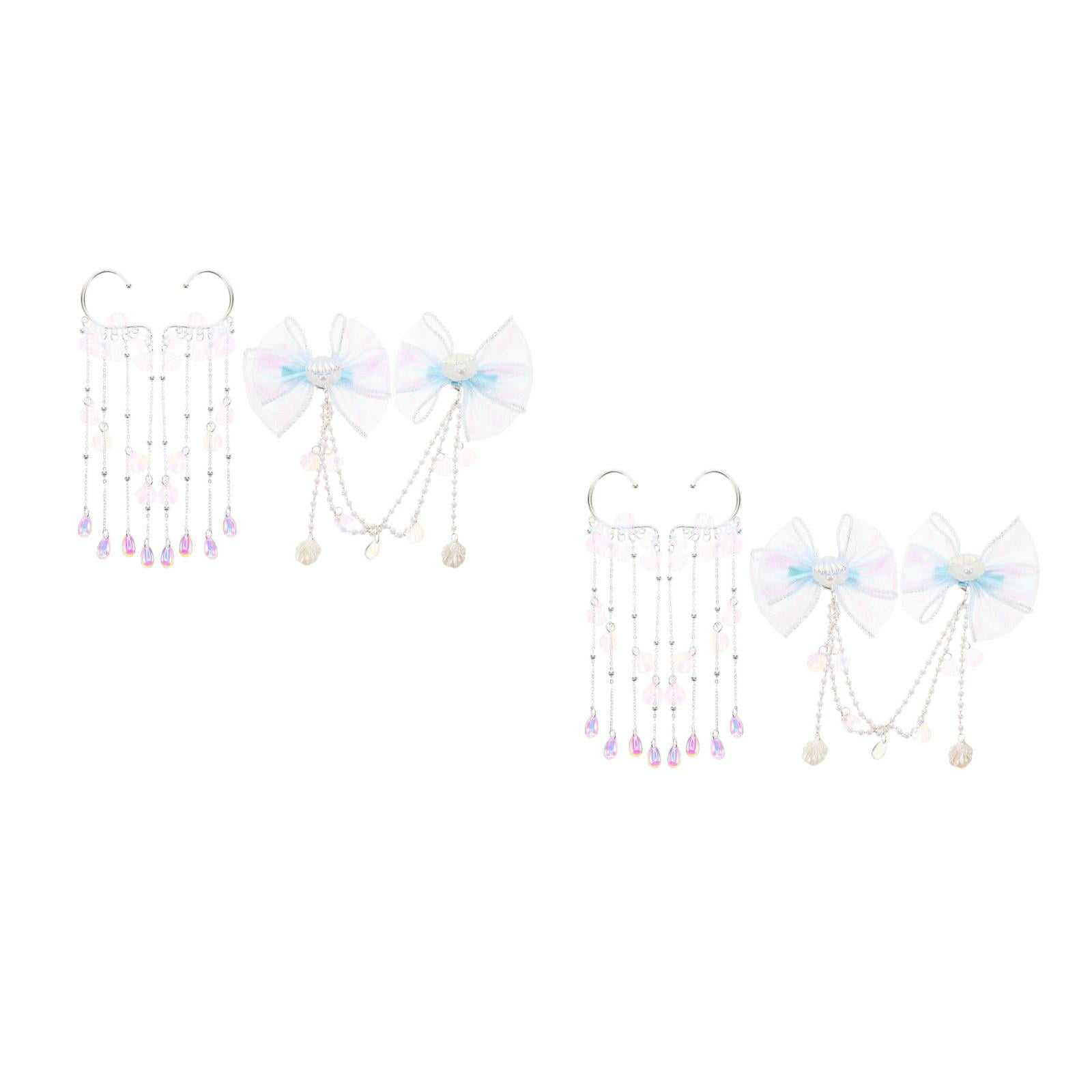 OUNONA 2 Sets Mermaid Headpieces For Girls Lovely Mermaid Artificial ...