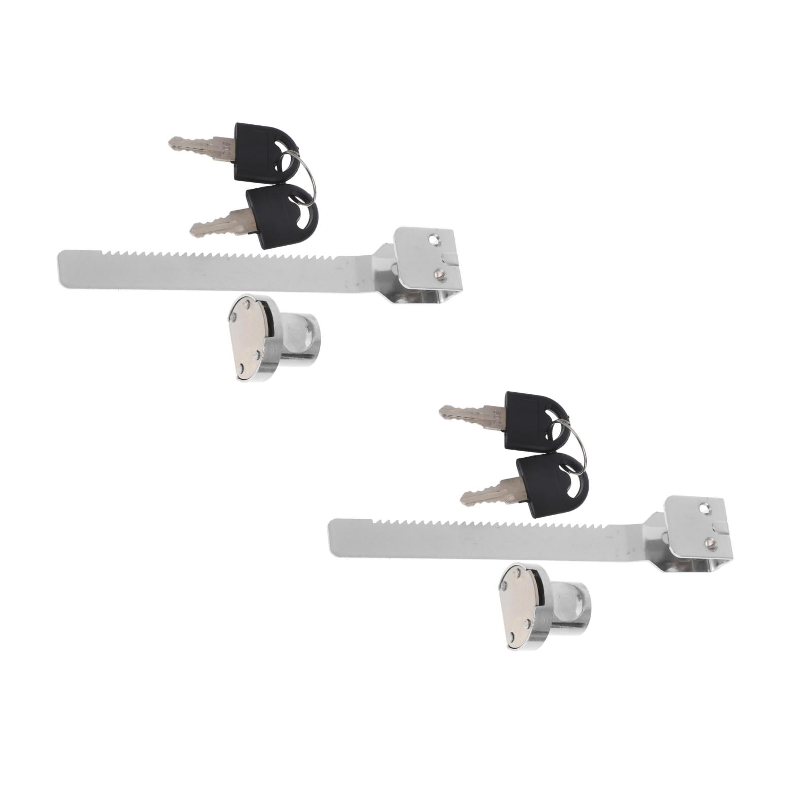 OUNONA 2 Sets Metal Glass Cabinet Door Lock Set Secure Your Display ...