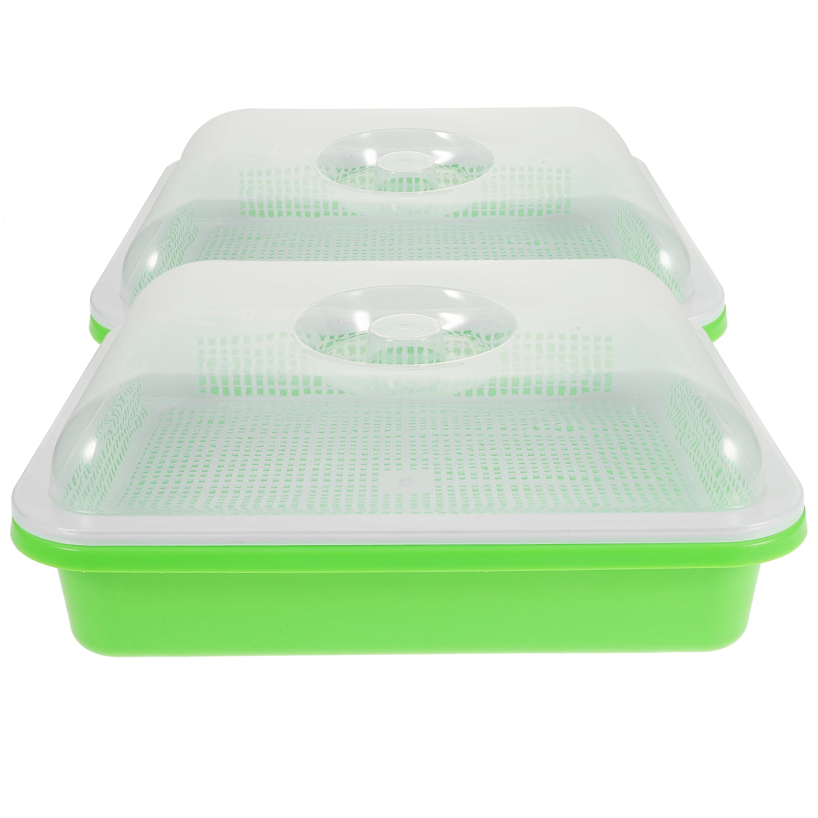 OUNONA 2 Sets Mung Bean Sprouts Seedling Tray Planting Wheatgrass ...