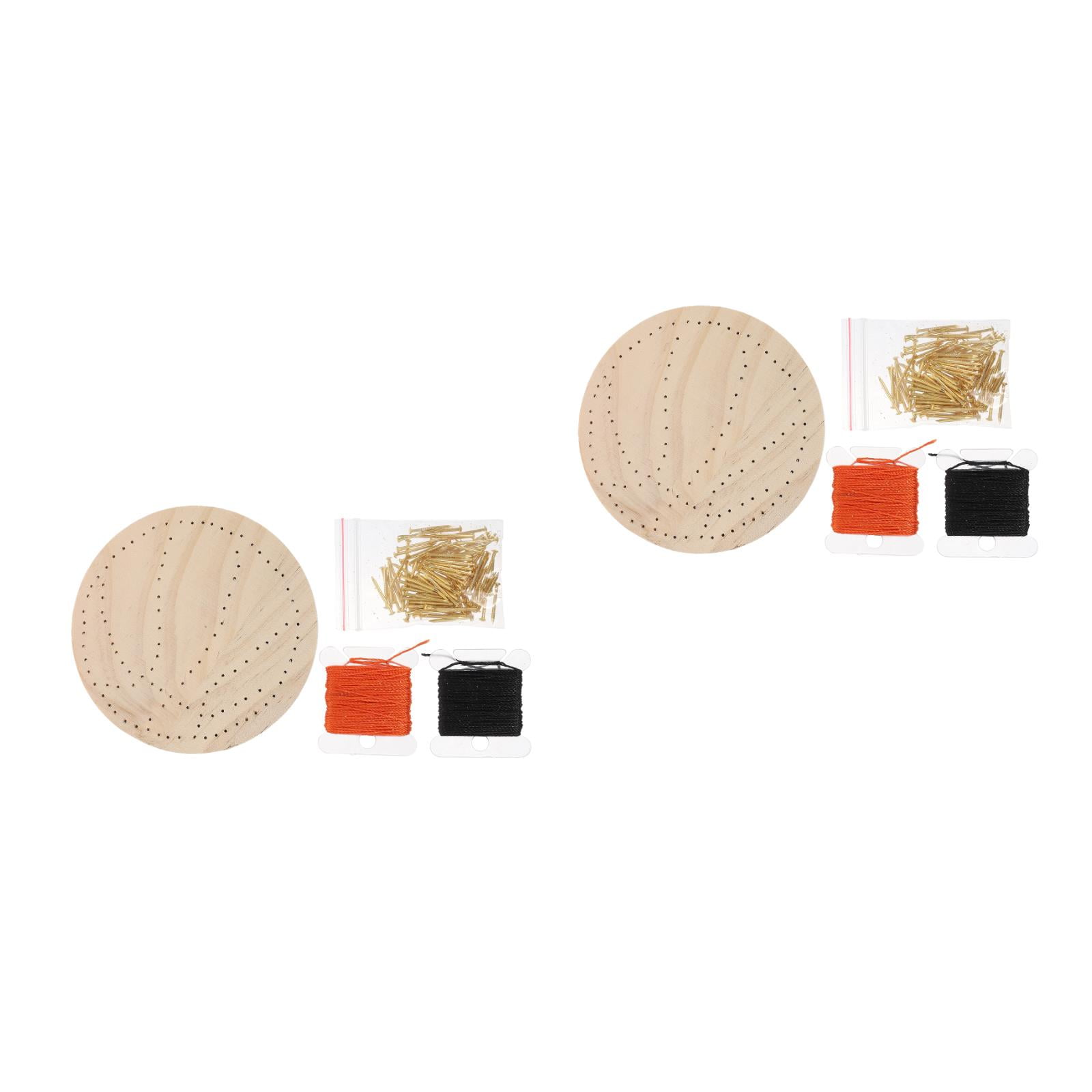 OUNONA 2 Sets Nail Winding Painting Material DIY String Art Kit Funny ...