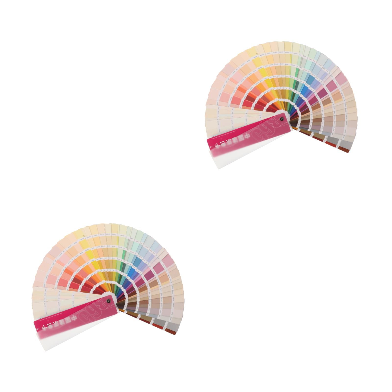 OUNONA 2 Sets Paint Sample Cards Paint Color Cards Standard Color Cards ...