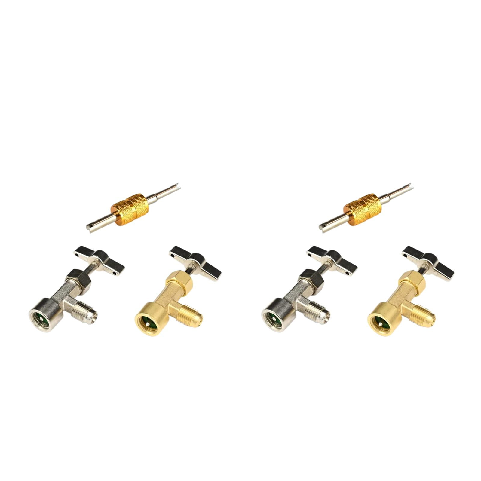 OUNONA 2 Sets R134A Self-Sealing Can Openers Single Puncture Can Taps ...