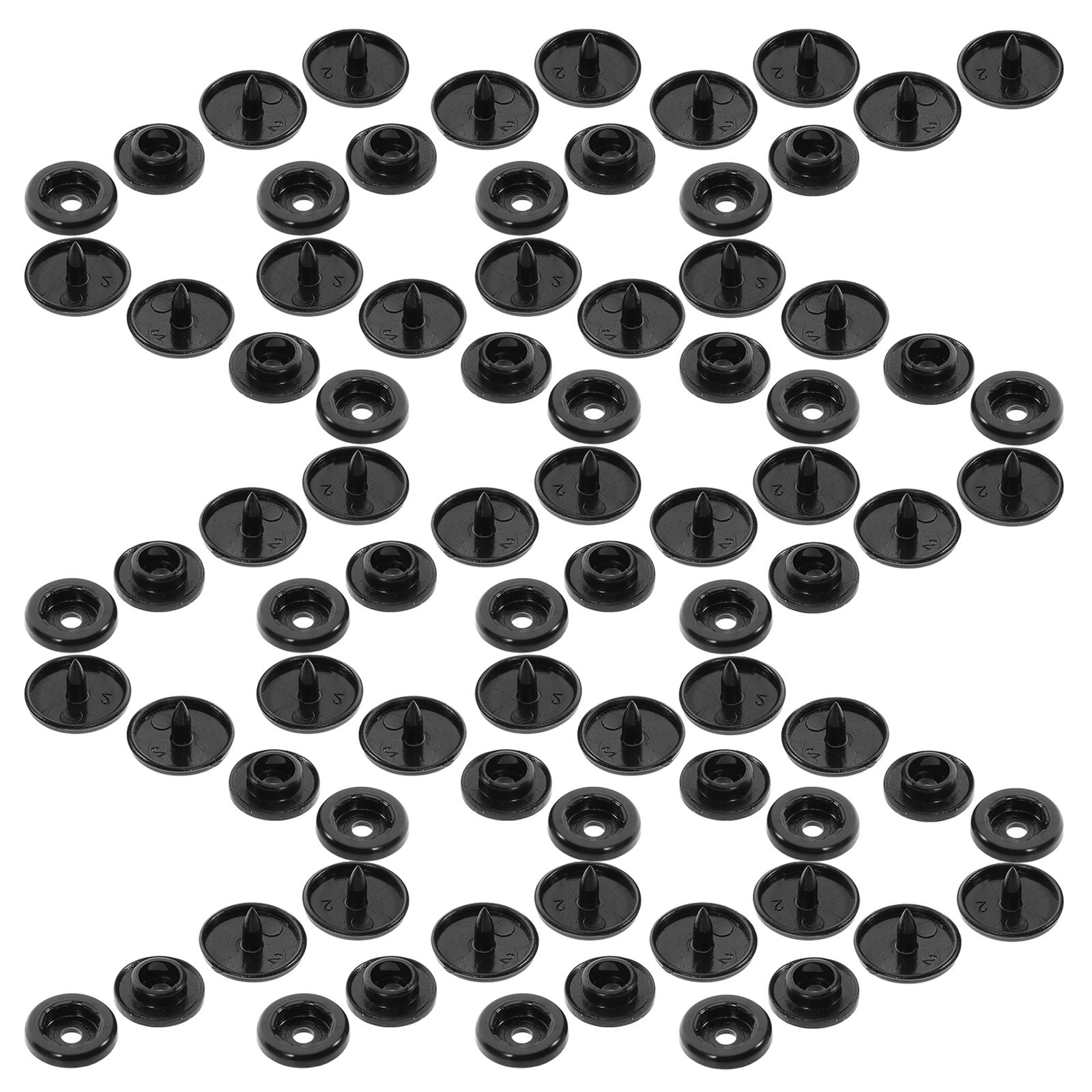 OUNONA 2 Sets Resin Plastic Buttons Fasteners Diy Resin Snap Button For ...
