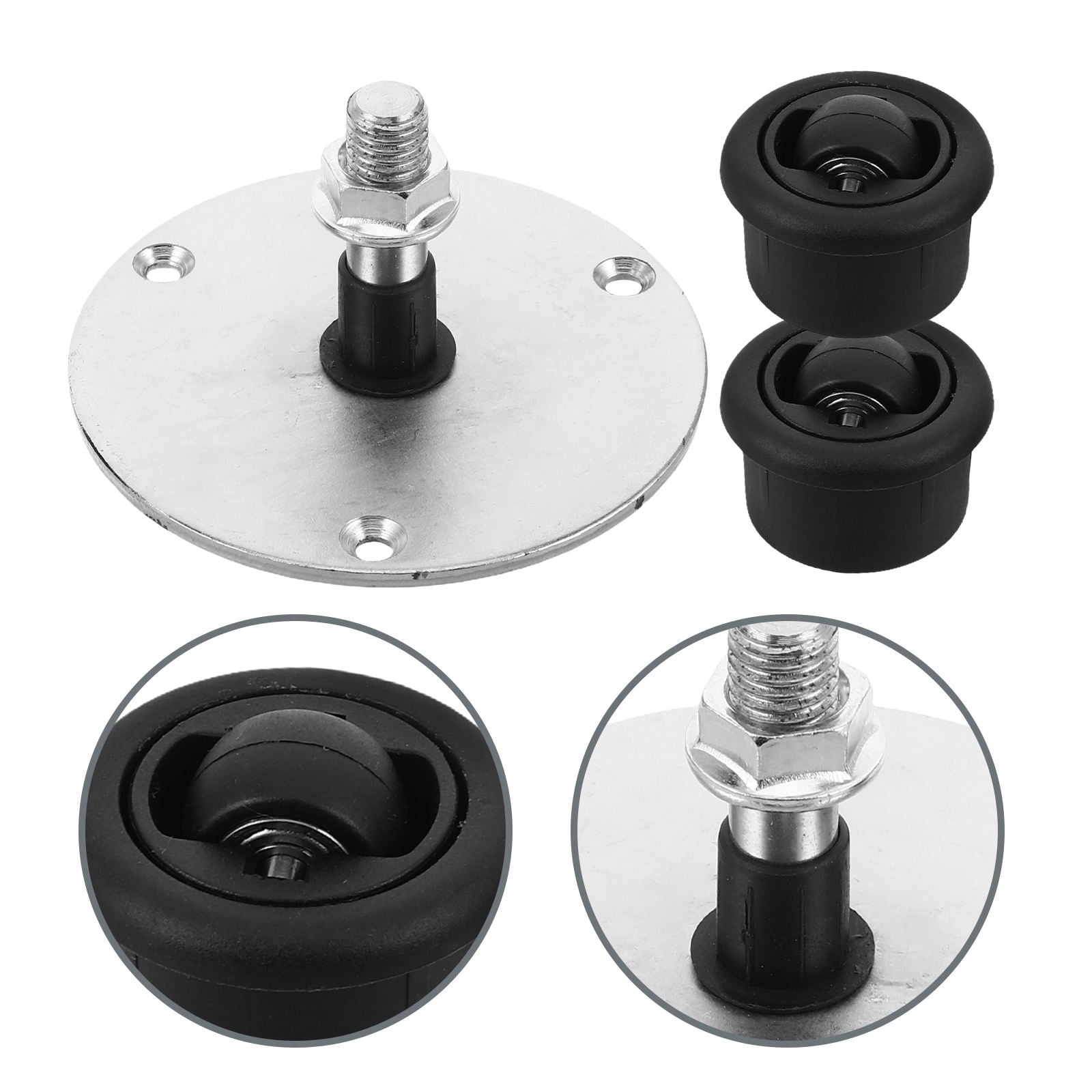 OUNONA 2 Sets Rotating Shoe Rack Shaft Fitting for Shoe Cabinets Shelf ...