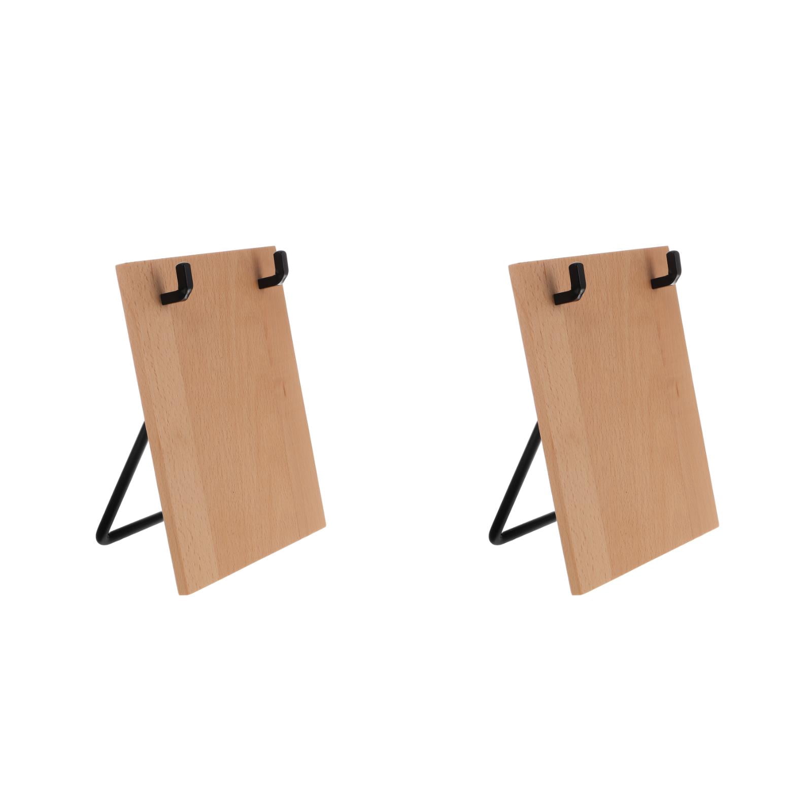 OUNONA 2 Sets Rustic Calendar Holder and Photo Display Rack Simple ...