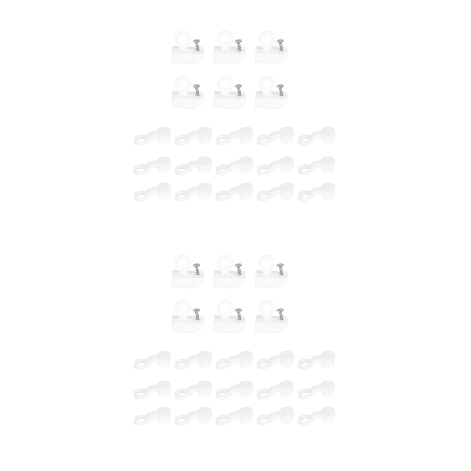 OUNONA 2 Sets Silent Curtain Wheels Plastic Curtain Track Rollers ...