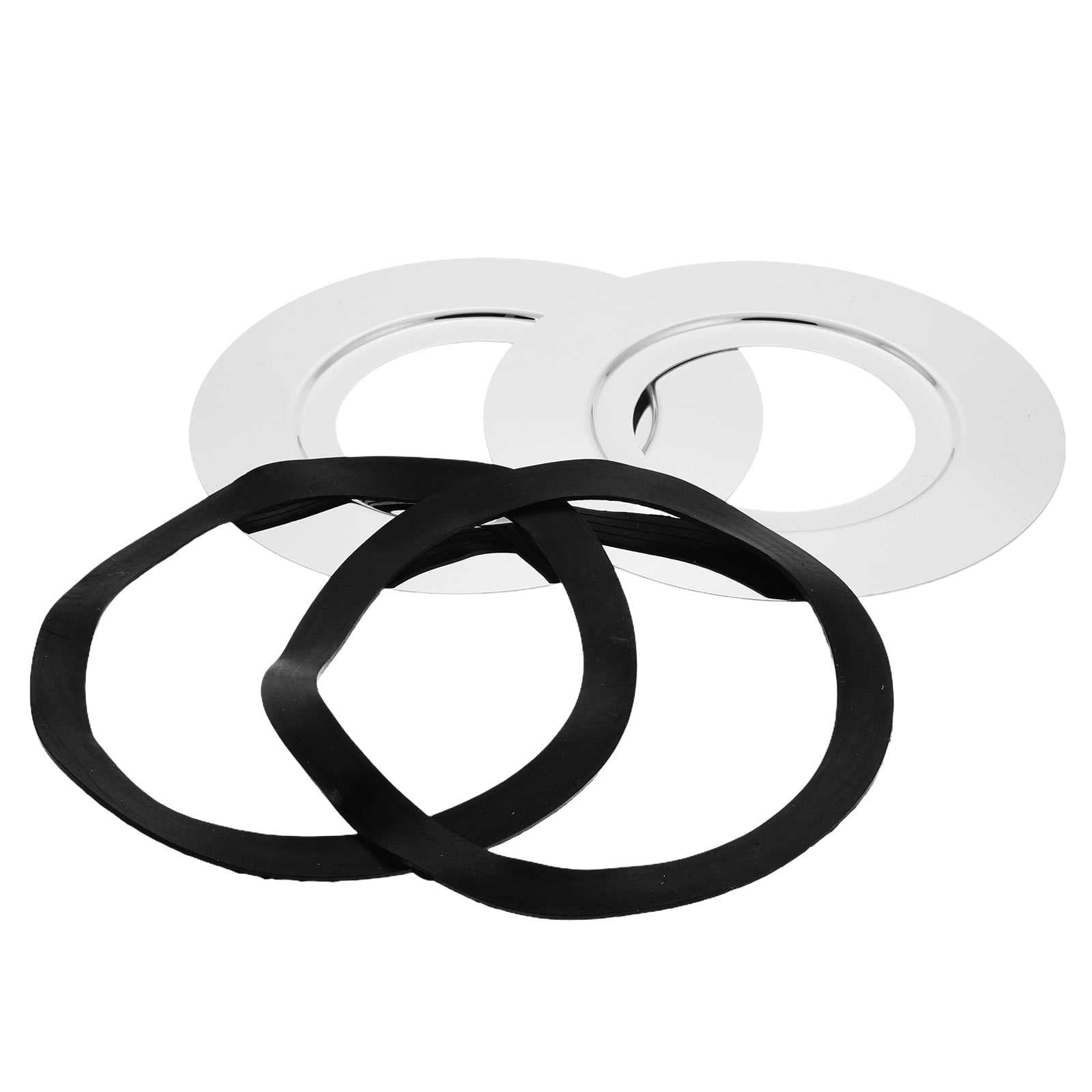 OUNONA 2 Sets of Stainless Steel Sink Inserting Adapter Stainless Steel ...