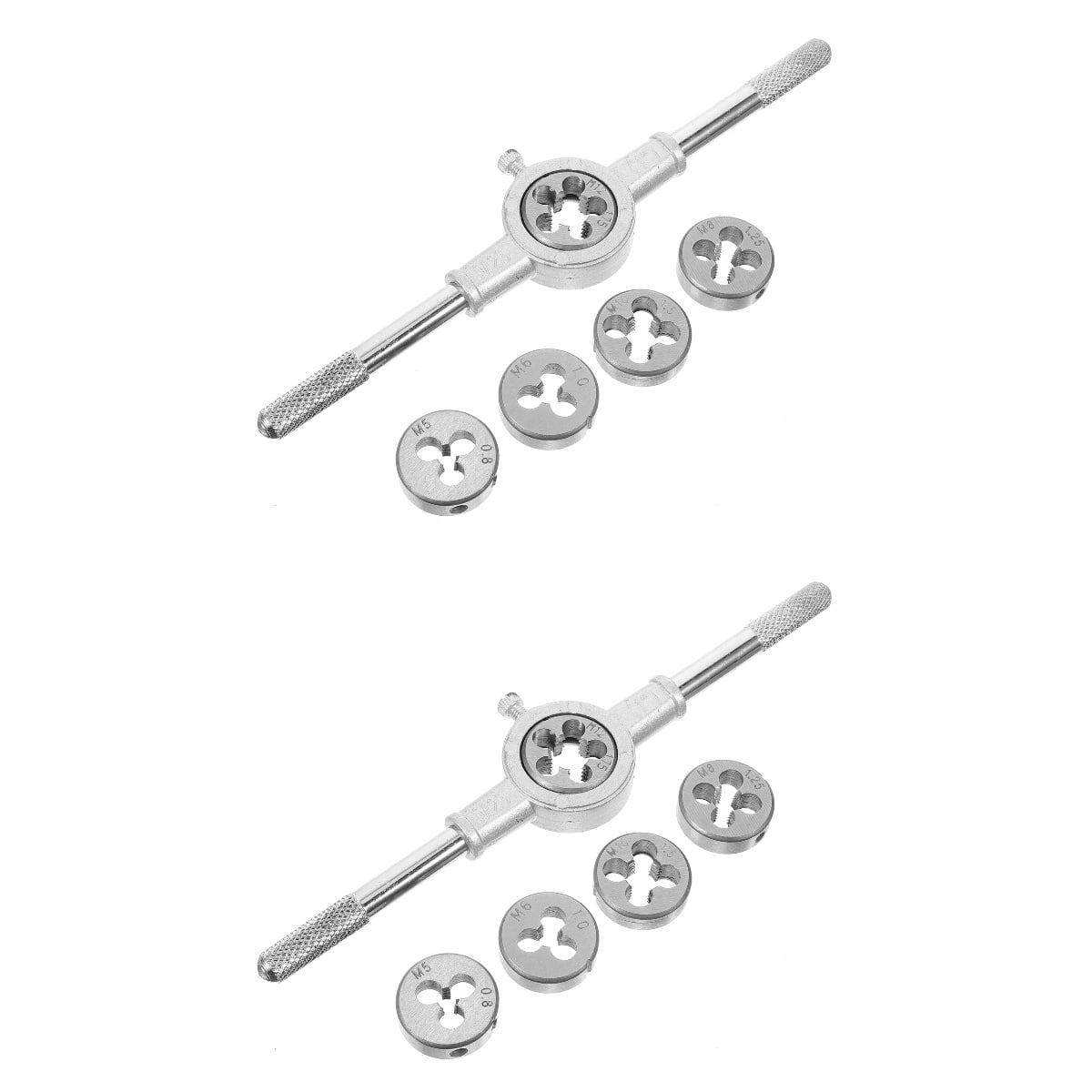 OUNONA 2 Sets Tap And Die Set Coarse And Fine Thread Tap Die Threading ...