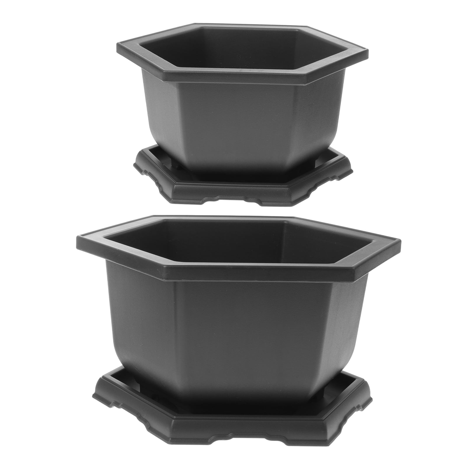 OUNONA 2 Sets Wicker Imitation Purple Sand Plastic Basin - Walmart.com