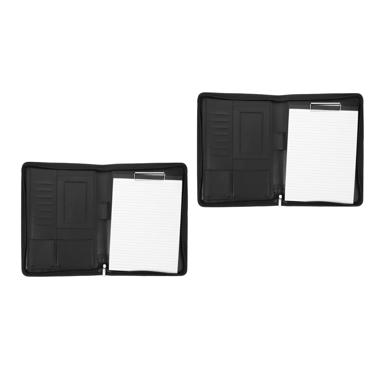 OUNONA 2 Sets Of Zipper Binder Portfolio Binder With Zipper Document ...