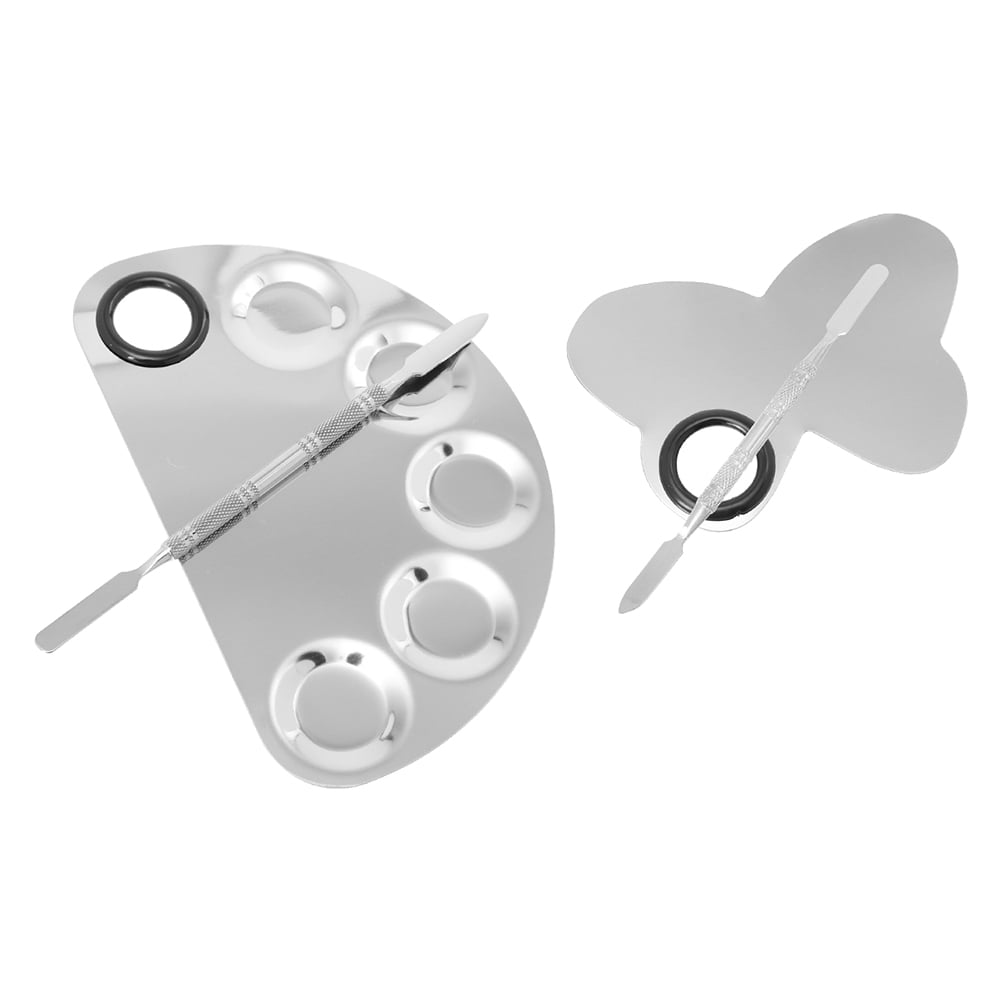 OUNONA 2 Sets of Makeup Mixing Palettes Manicure Color Mixing Palettes ...