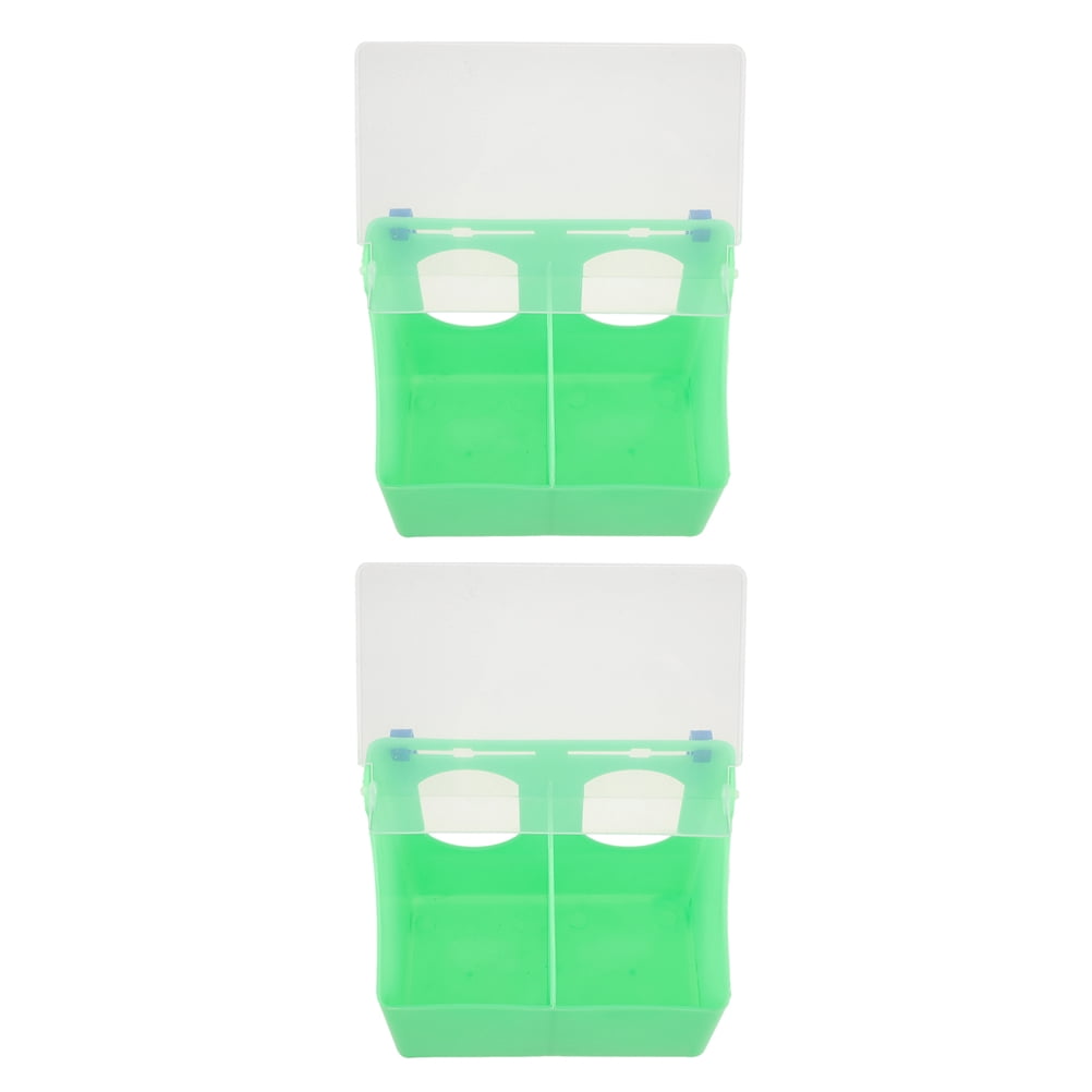 OUNONA 2 pcs Multi Functional Pigeon Feeder With Cover Hanging Food And ...