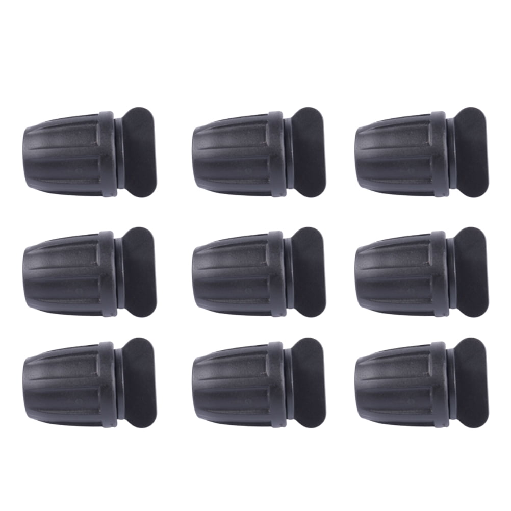 OUNONA Round Plug for Pipe Use Made of Durable POM Material Black Color ...