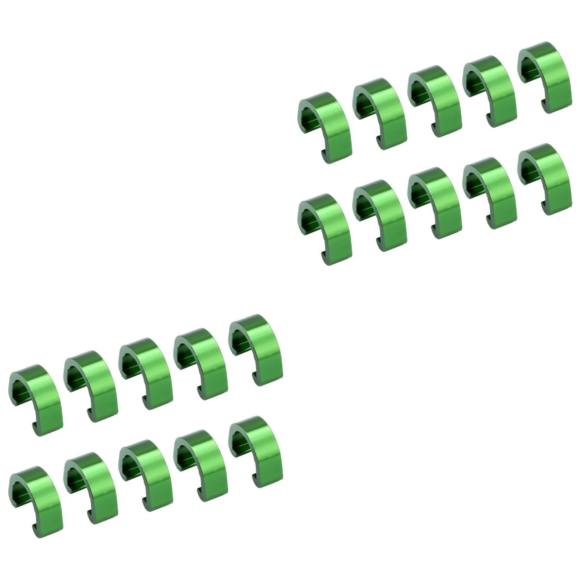 OUNONA 20 PCS Wire Clamps Tubing Clips Mountain Bike C Shaped Buckle ...