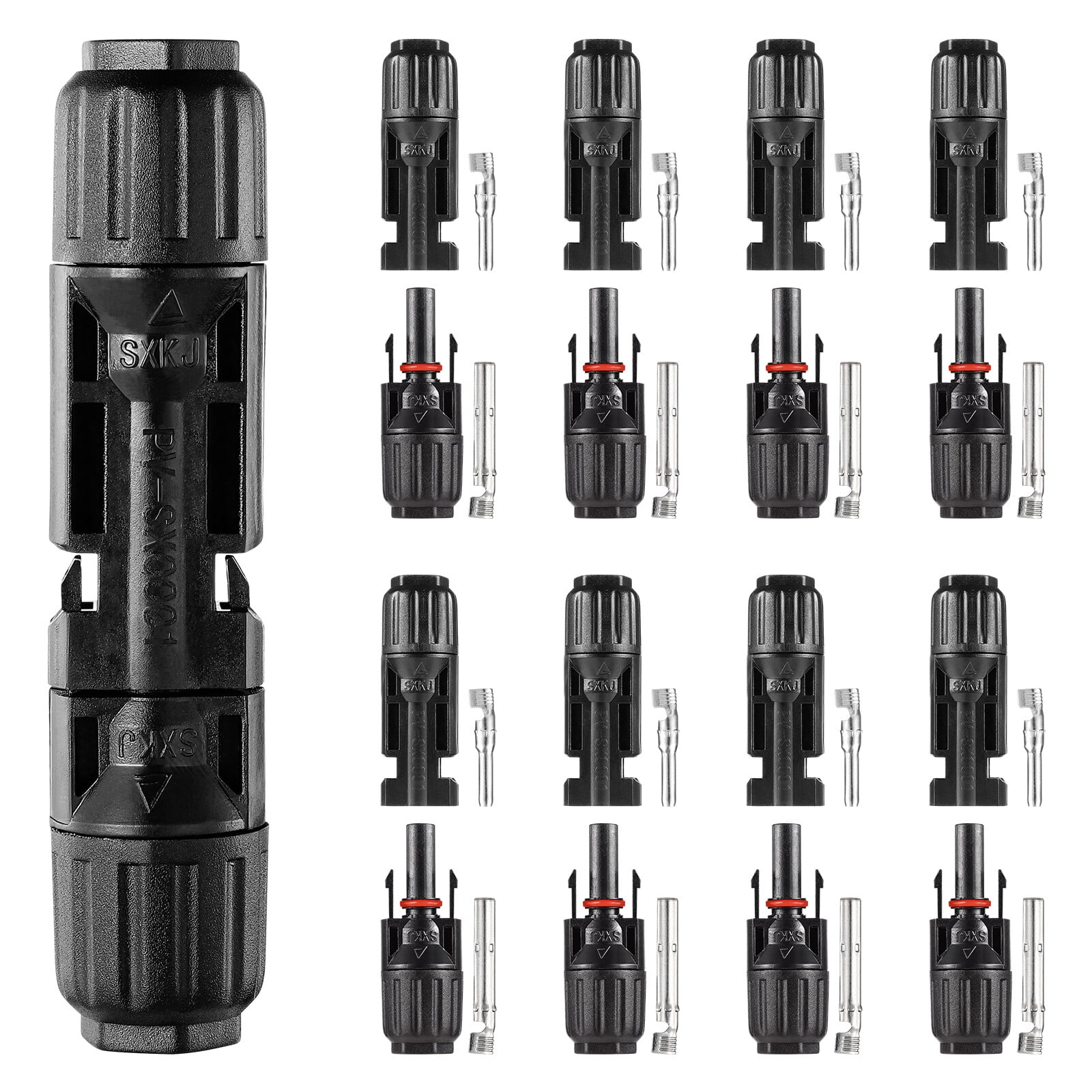 OUNONA 20 Pairs Cable Connectors Solar Power Bank Ring Doorbell Charger ...