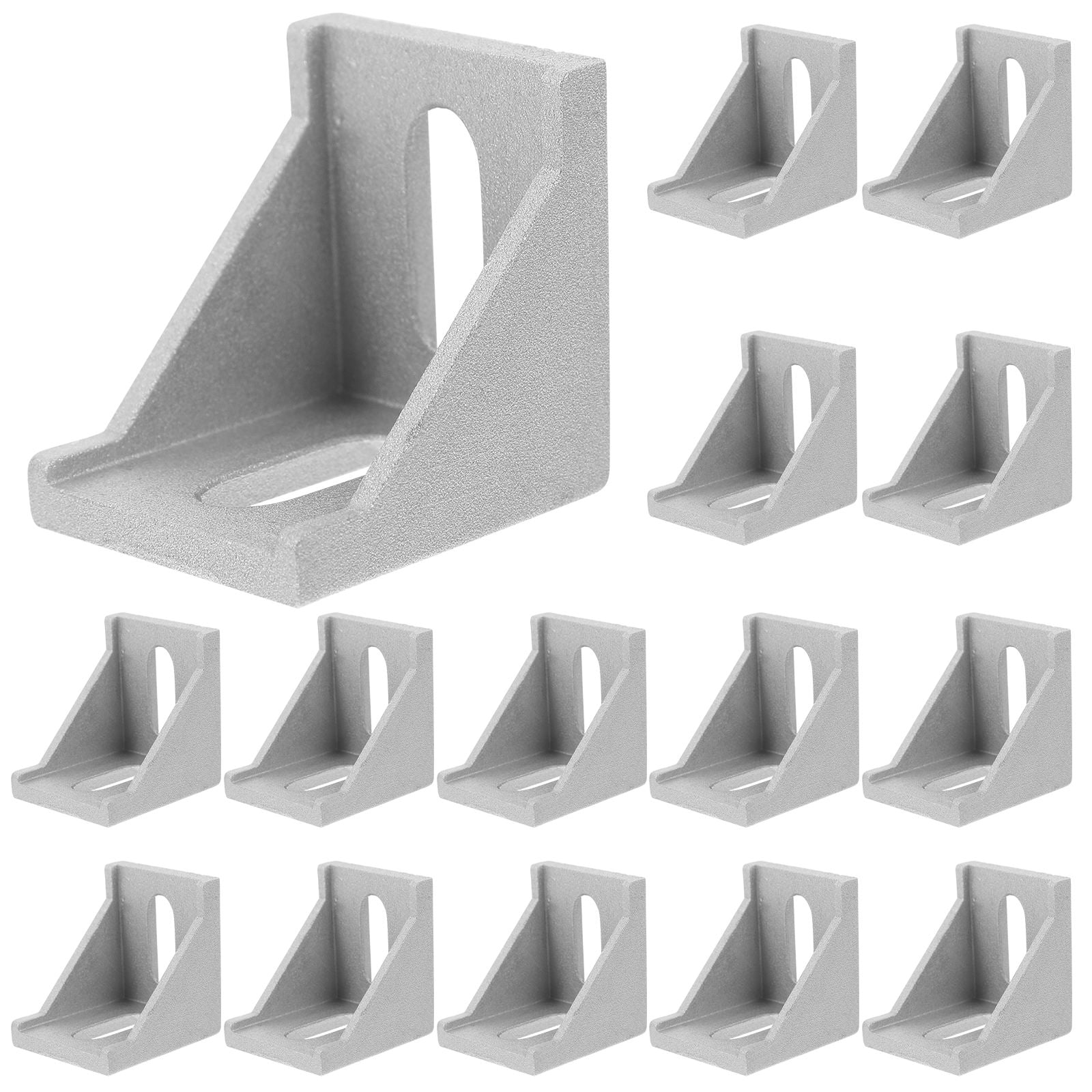 OUNONA 20 Pcs Aluminum Profile Angle Bracket Extrusion Corner Braces ...