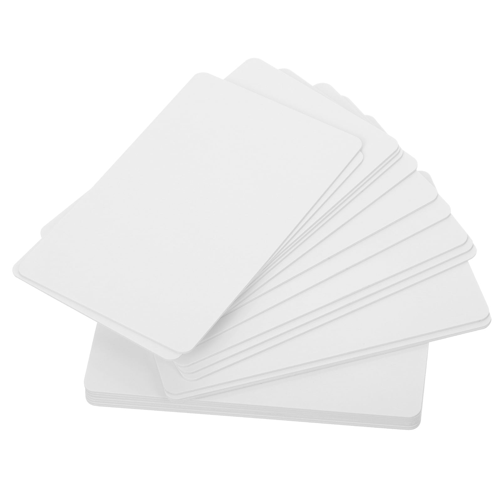 OUNONA 20 Pcs Blank Pvc Cards White Printable Plastic Pvc Cards ...