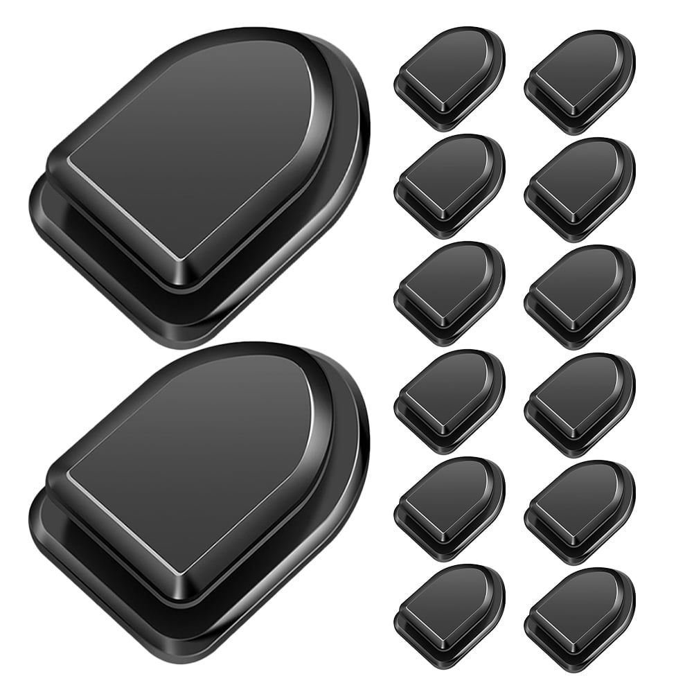 OUNONA 20 Pcs Care Kit Dash Decor Car Hooks 3.00X2.00X2.00CM Black ...