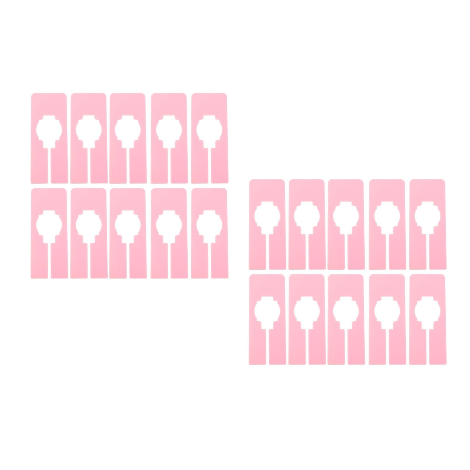 OUNONA 20 Pcs Closet Divider For Hanging Clothes Blank Clothing Rack ...
