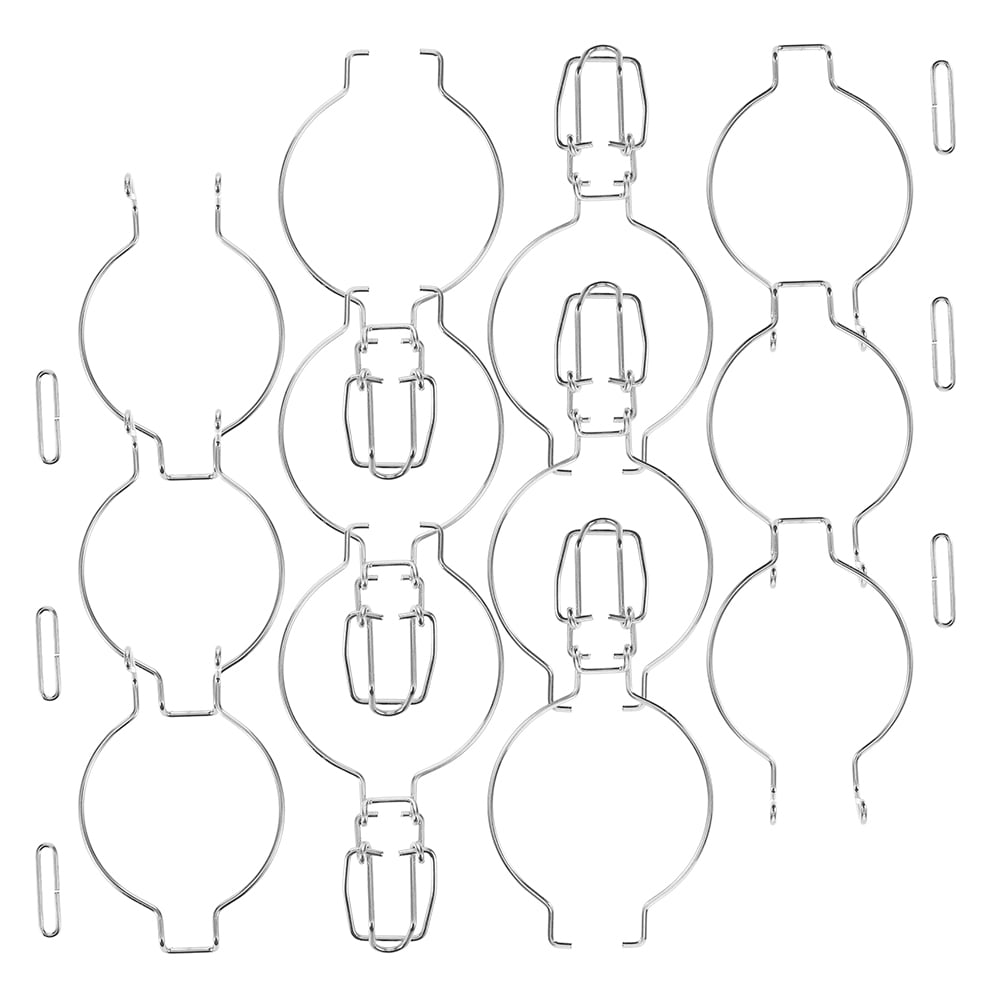 OUNONA 20 Pcs Container Fastening Buckle Mason Jar Rack Punched Small ...