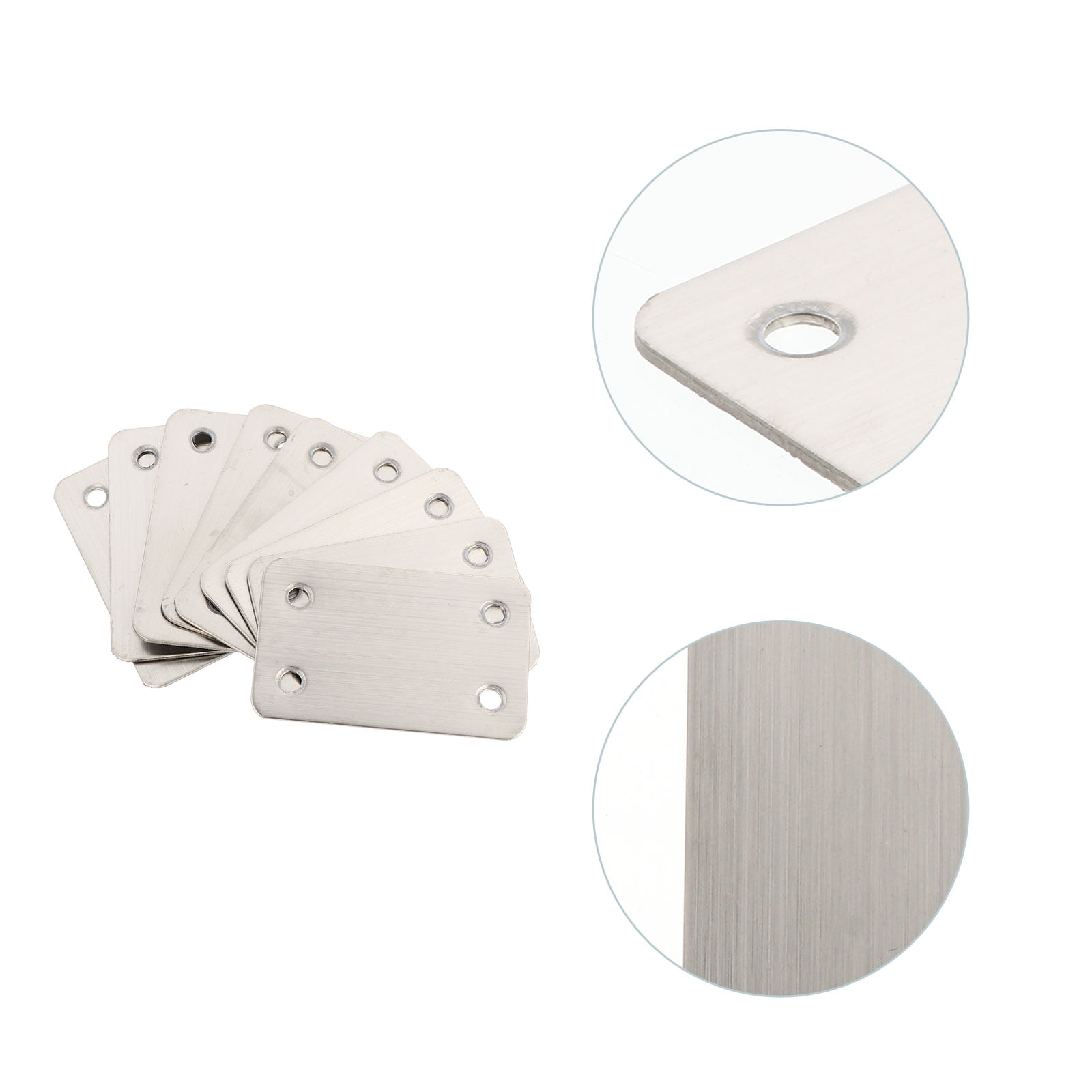 OUNONA 20 Pcs Corner Brace Bracket Mending Plates Flat Brackets Angle ...