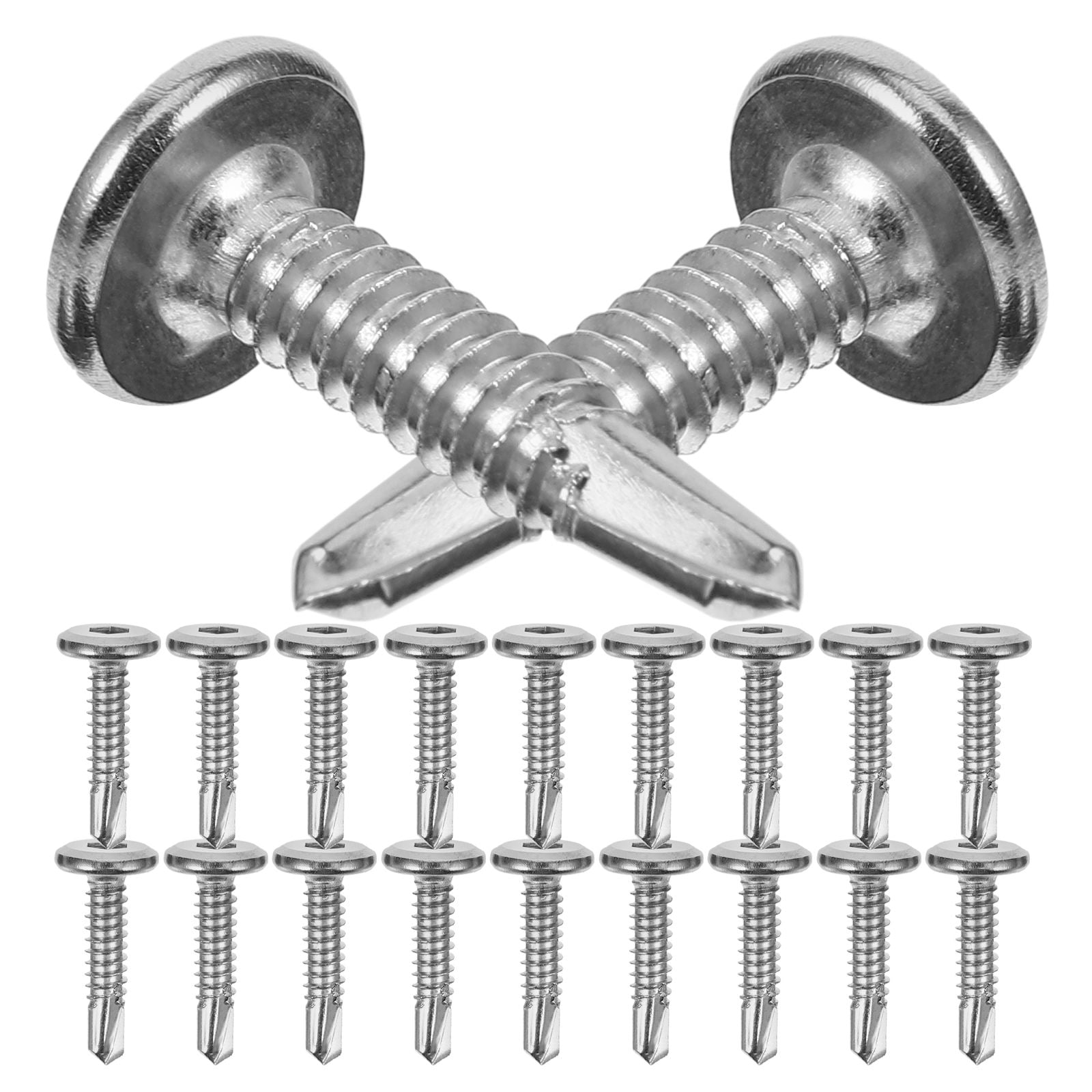 OUNONA 20 Pcs Fencing Mounted Gate Screw Self-tapping Screws - Walmart.com
