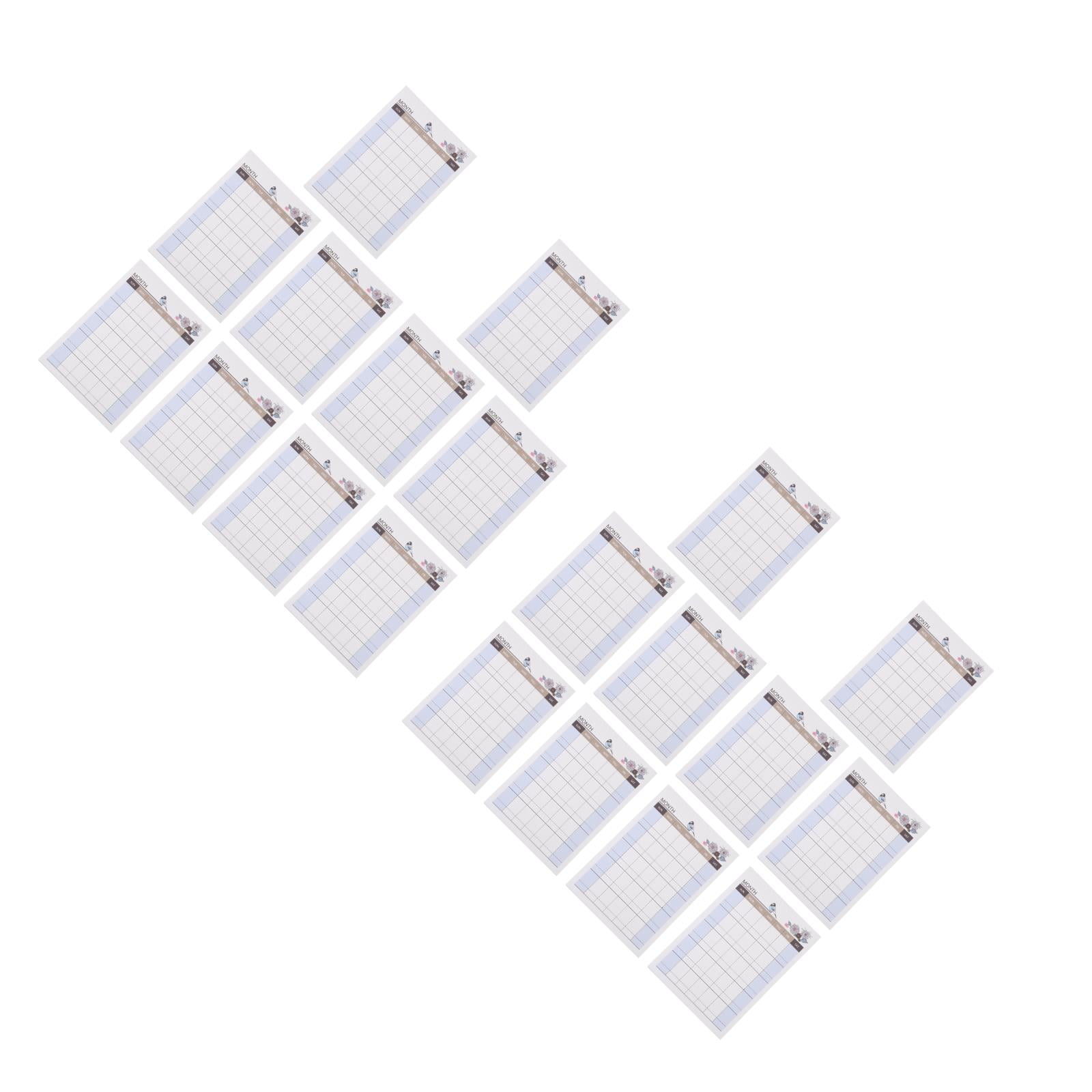 OUNONA 20 Pcs Month Schedule Planner Notepads Plan Writing Memo Planner ...