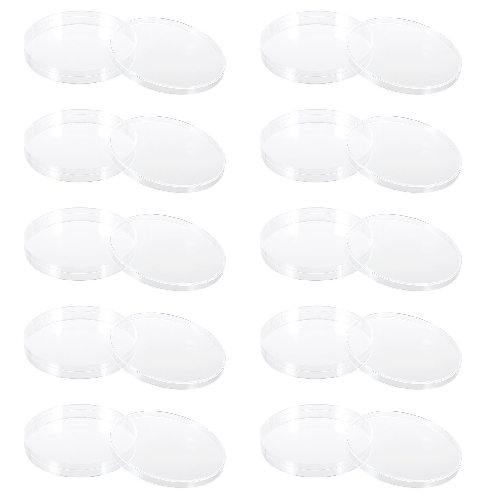 OUNONA 20 Pcs Petri Dish for Culture Yeast Plastic Agar Test ...
