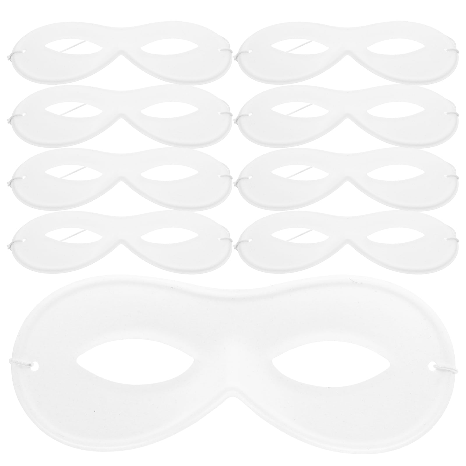OUNONA 20 Pcs Plain White Mask Spring DIY Masks for Kids Children's ...