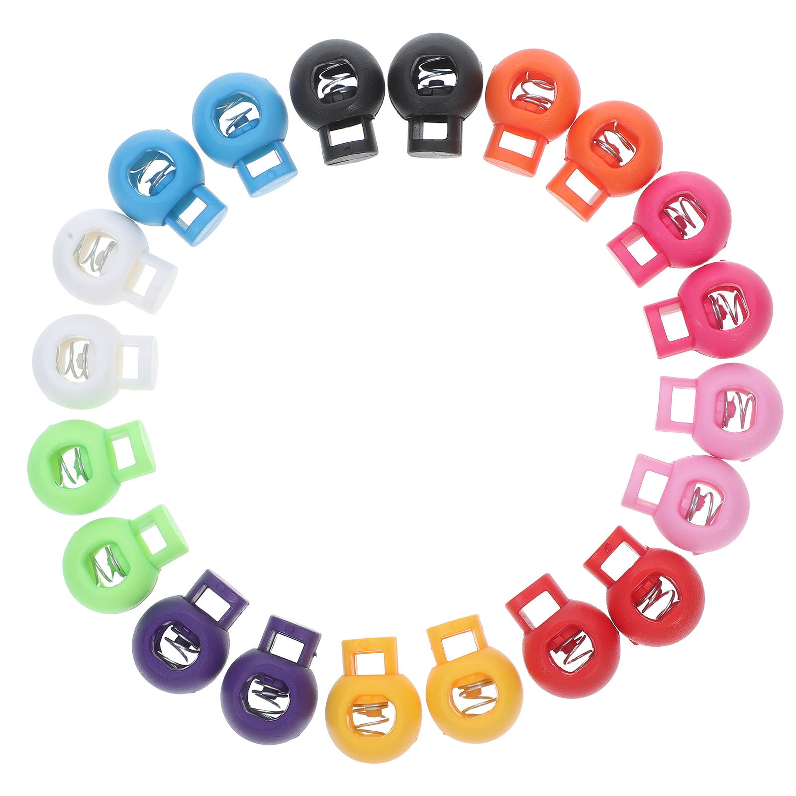 OUNONA 20 Pcs Plastic Buckle Spring Loaded Outdoor Flexible Flooring ...