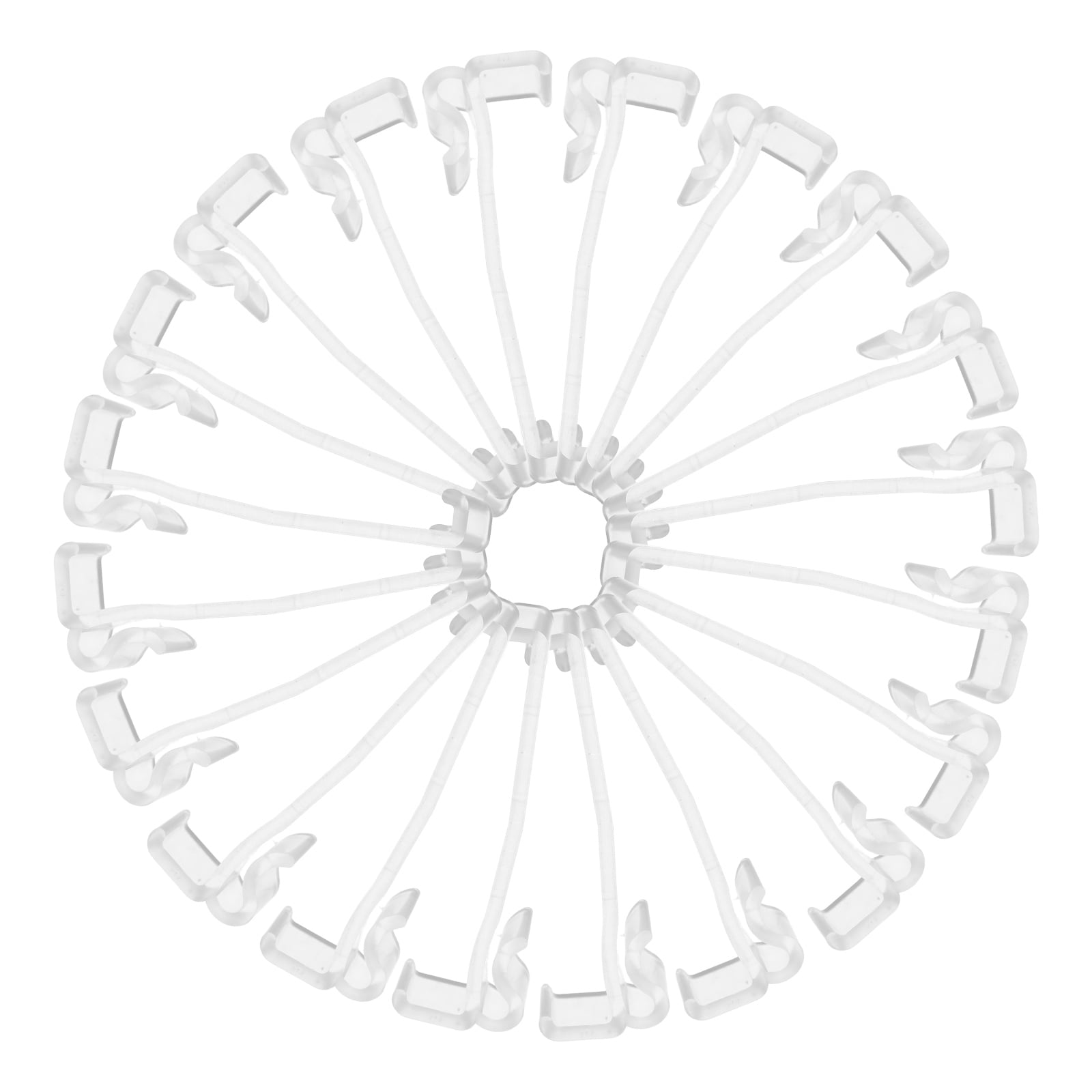 OUNONA 20 Pcs Plastic Valance Clips For Blinds Blind Clips Valance ...