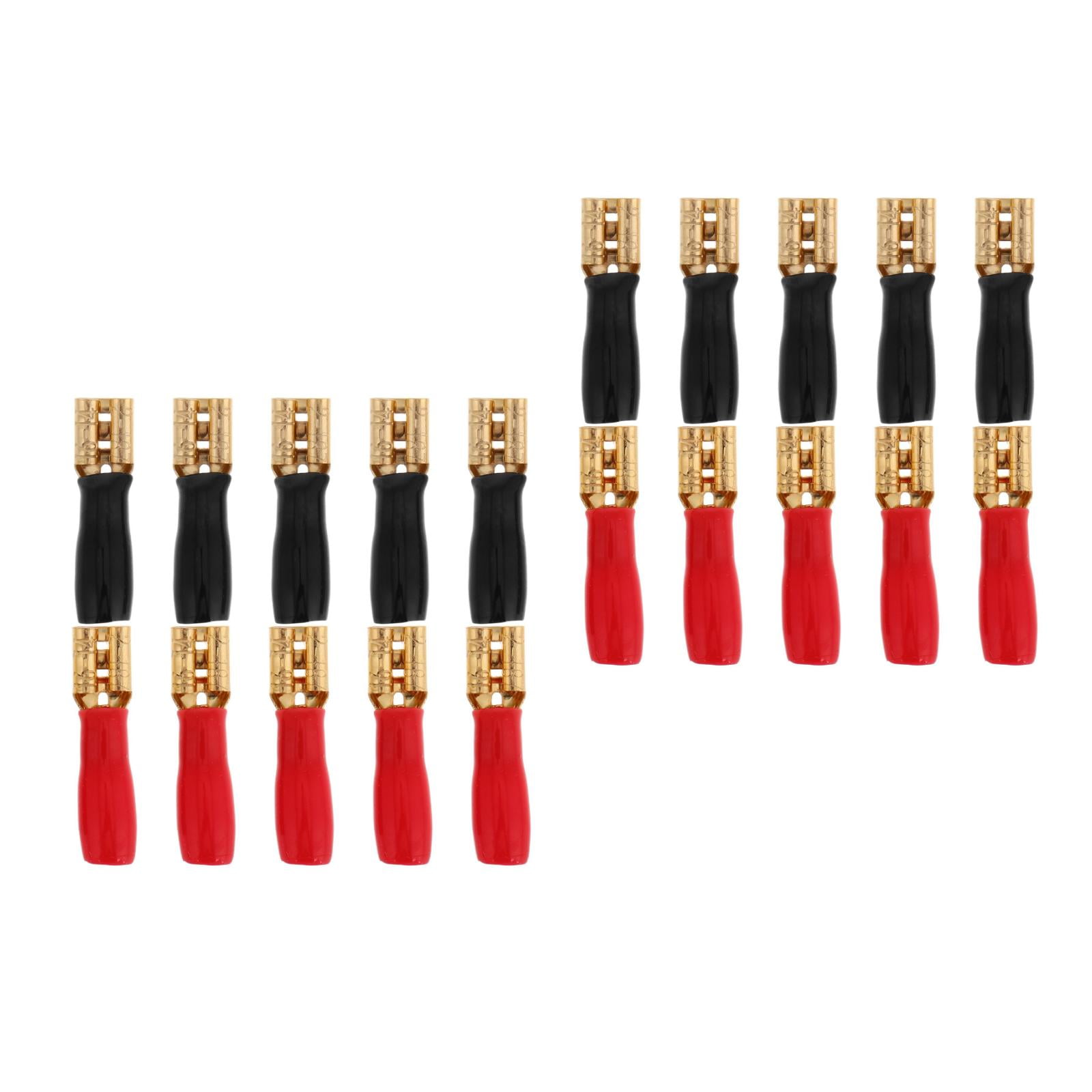 OUNONA 20 Pcs Quick Splice Wire Spade Connector Crimp Terminal Block ...