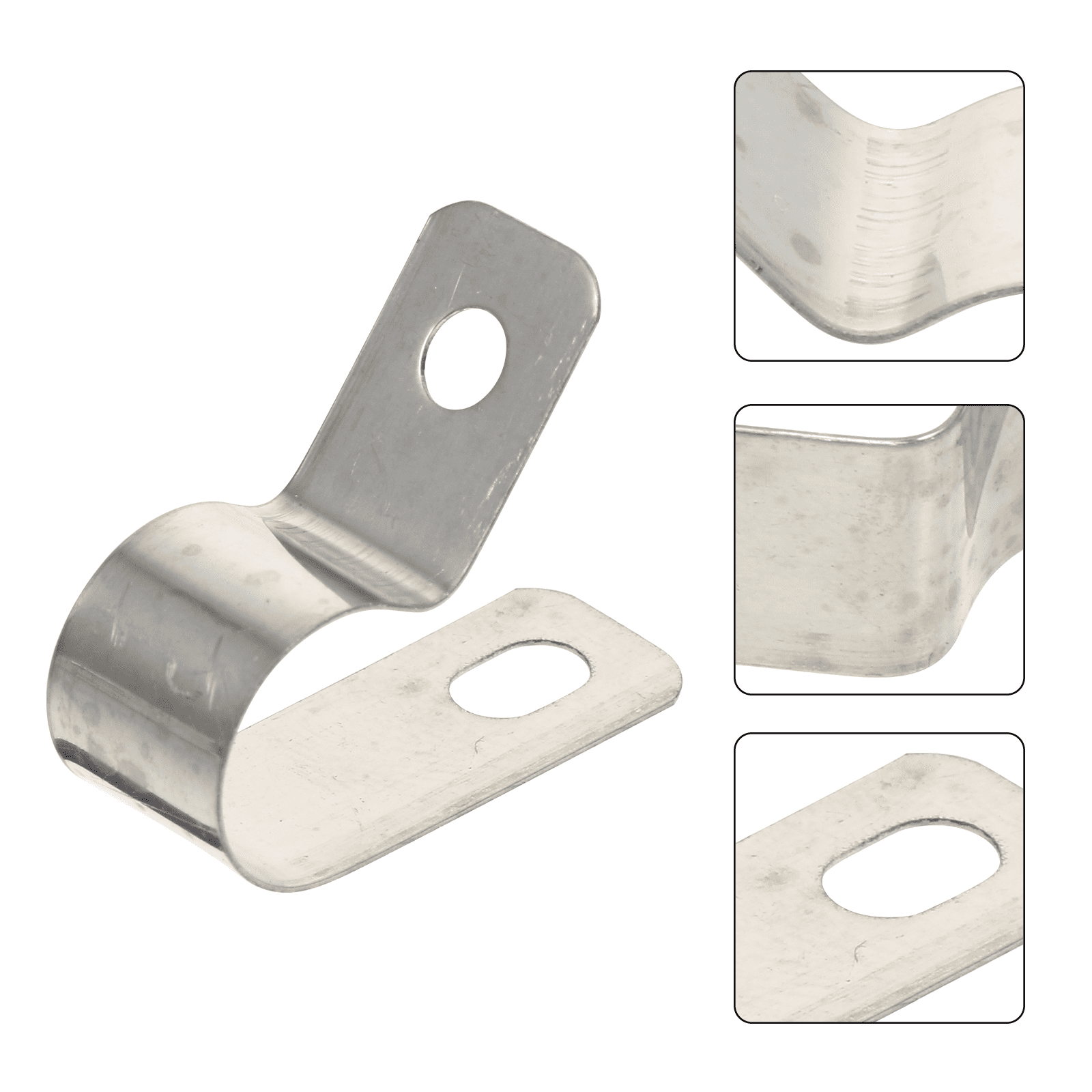 OUNONA 20 Pcs R-type Cable Clips Stainless Steel Cord Fastener Clip ...