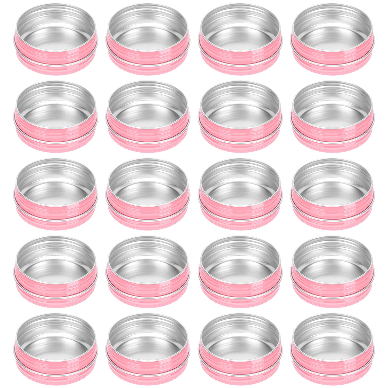 OUNONA 20 Pcs Tin Lids Powder Aluminum Box Sealed Storage Containers ...