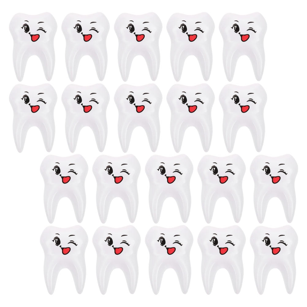 OUNONA 20 Pcs Tooth Toy Stemware Small Foam Roller Mini Paint Fake ...
