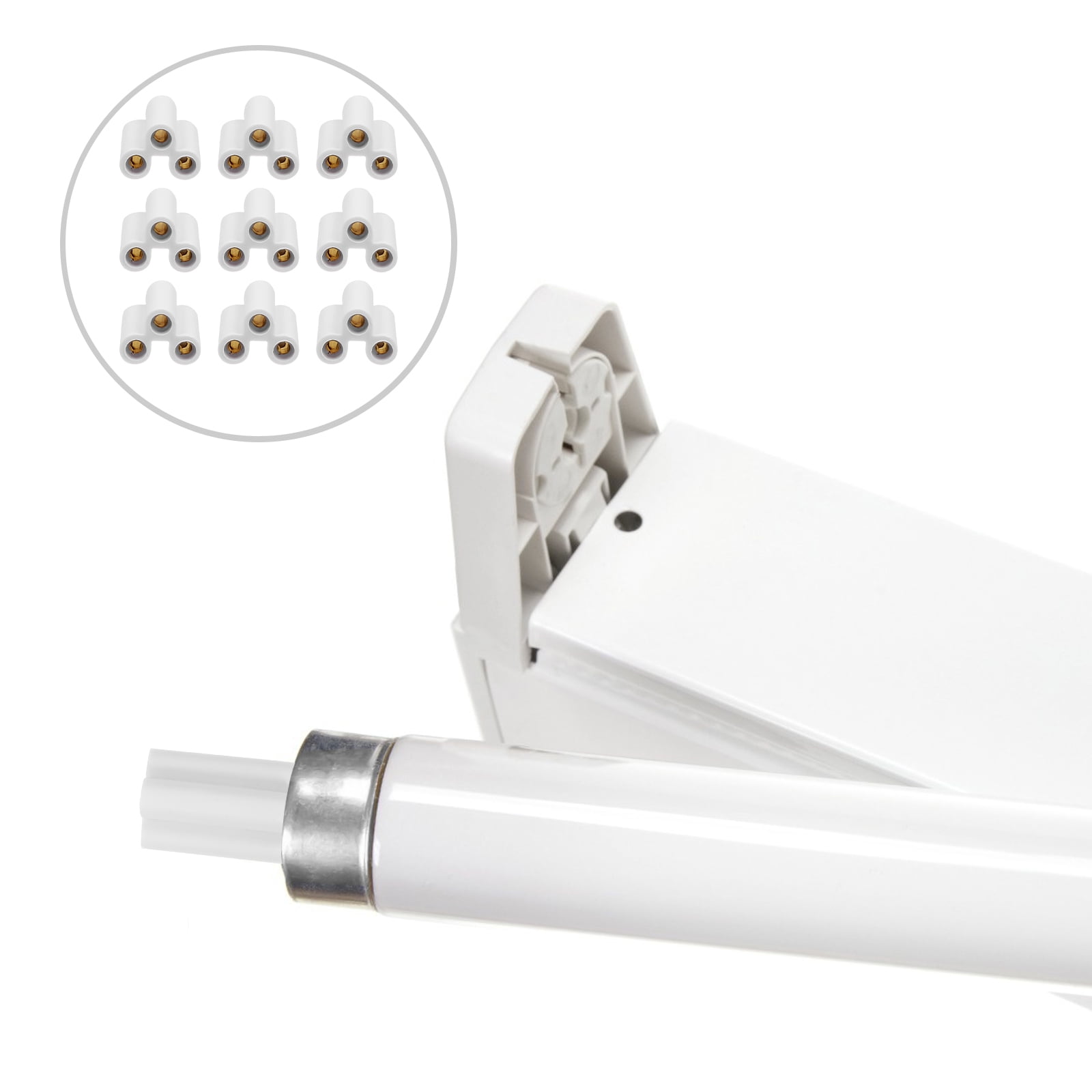 OUNONA T5 LED Lamp Connector Double End 3 Pin Female Adapter for LED ...