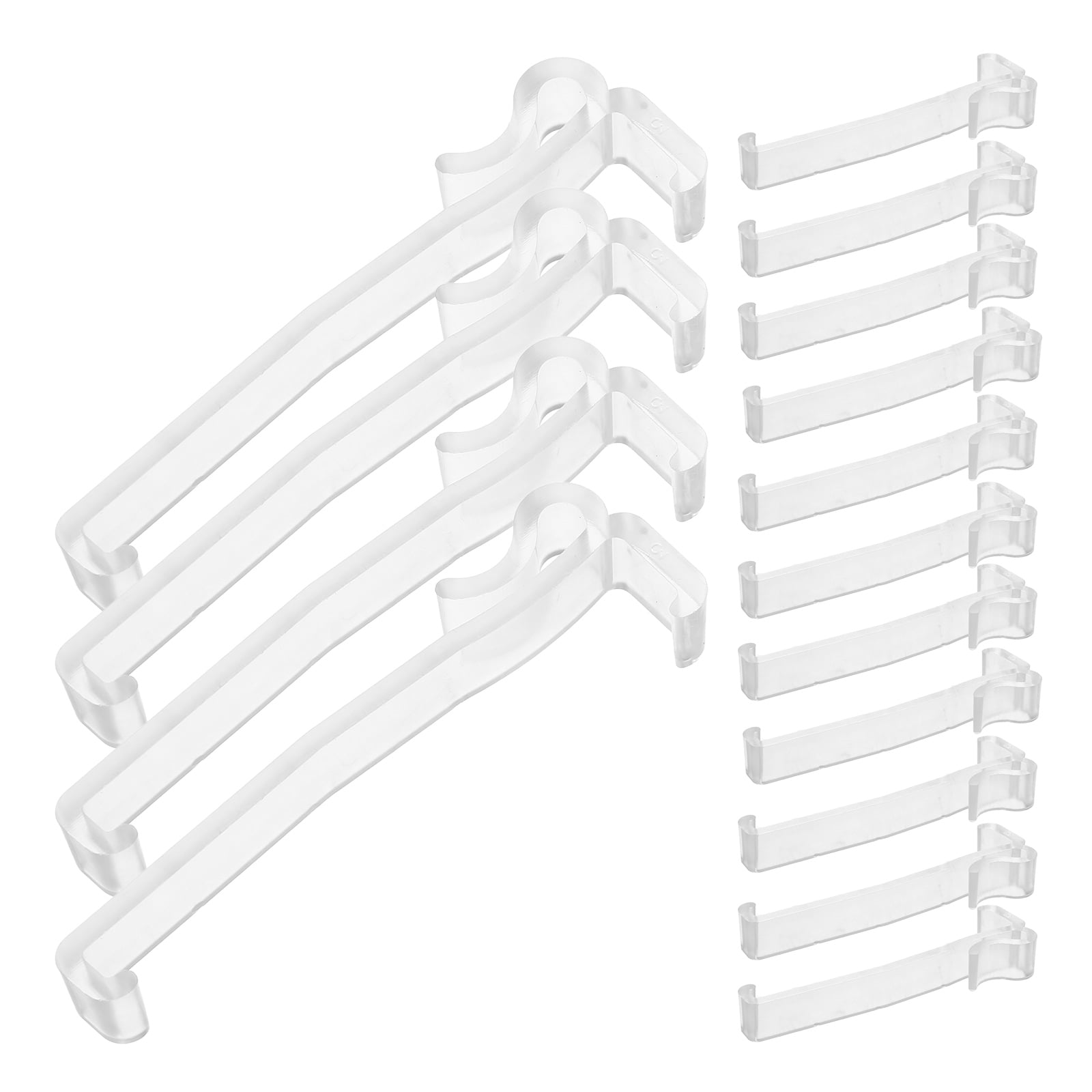 OUNONA 20 Pcs Valance Blind Clips Replacement Clear Blind Clips Plastic ...