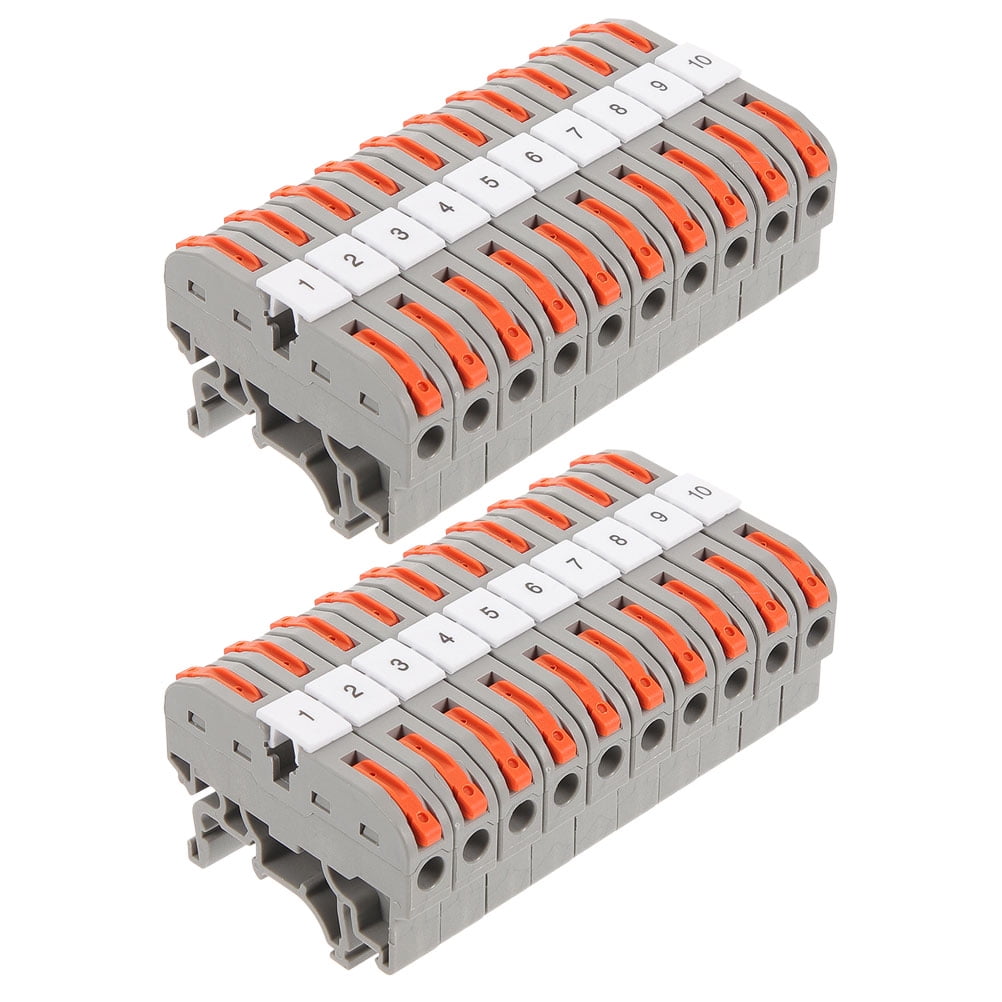 OUNONA 20 Sets Quick Terminal Cable Ties Holder Leverage Wire Splice ...