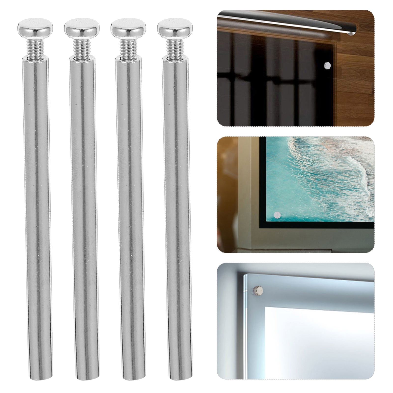 OUNONA 20 Sets Wall Mount Glass Standoff Screws For Picture Frames ...