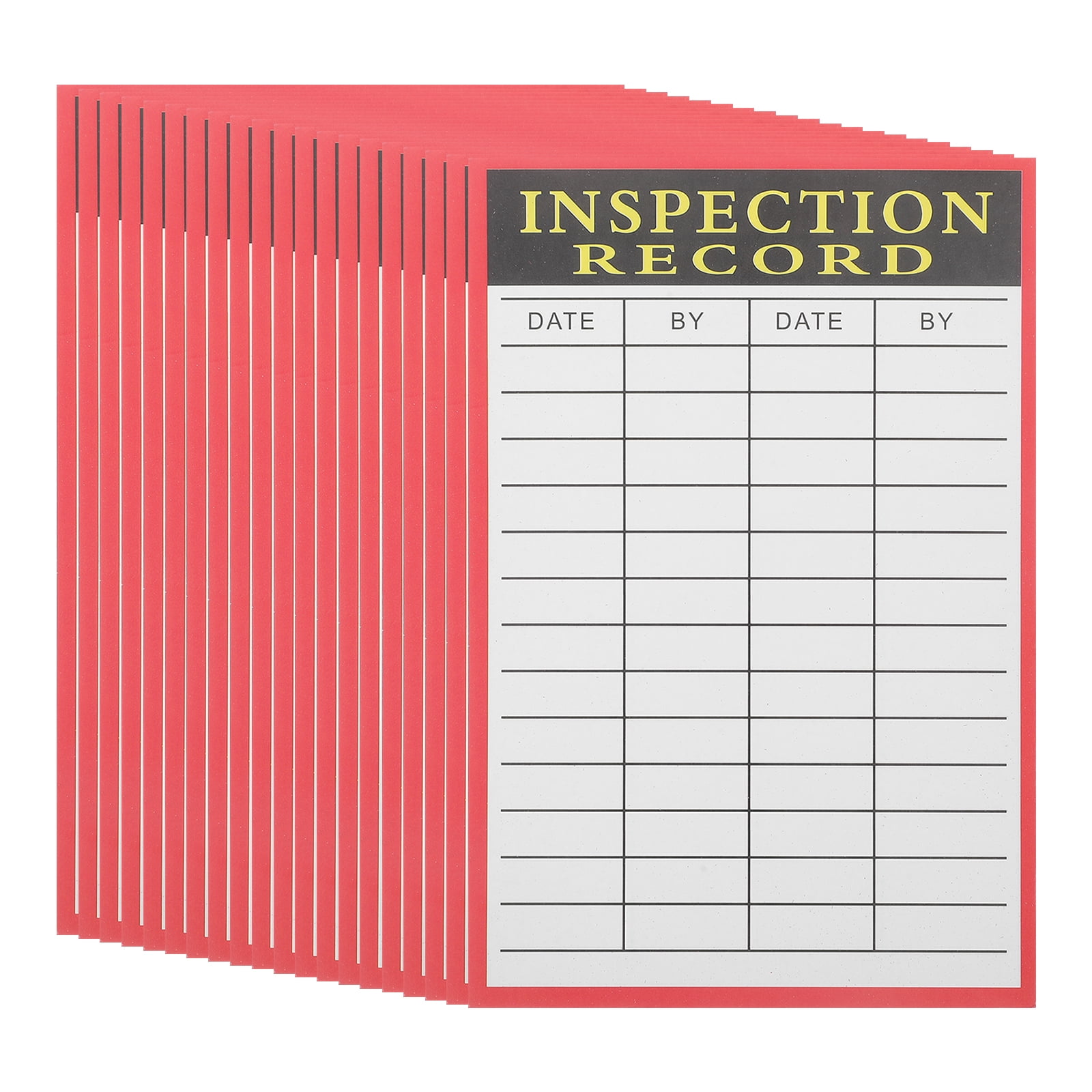 OUNONA 20-Sheet Inspection Record Cards for Inventory, Shipping ...
