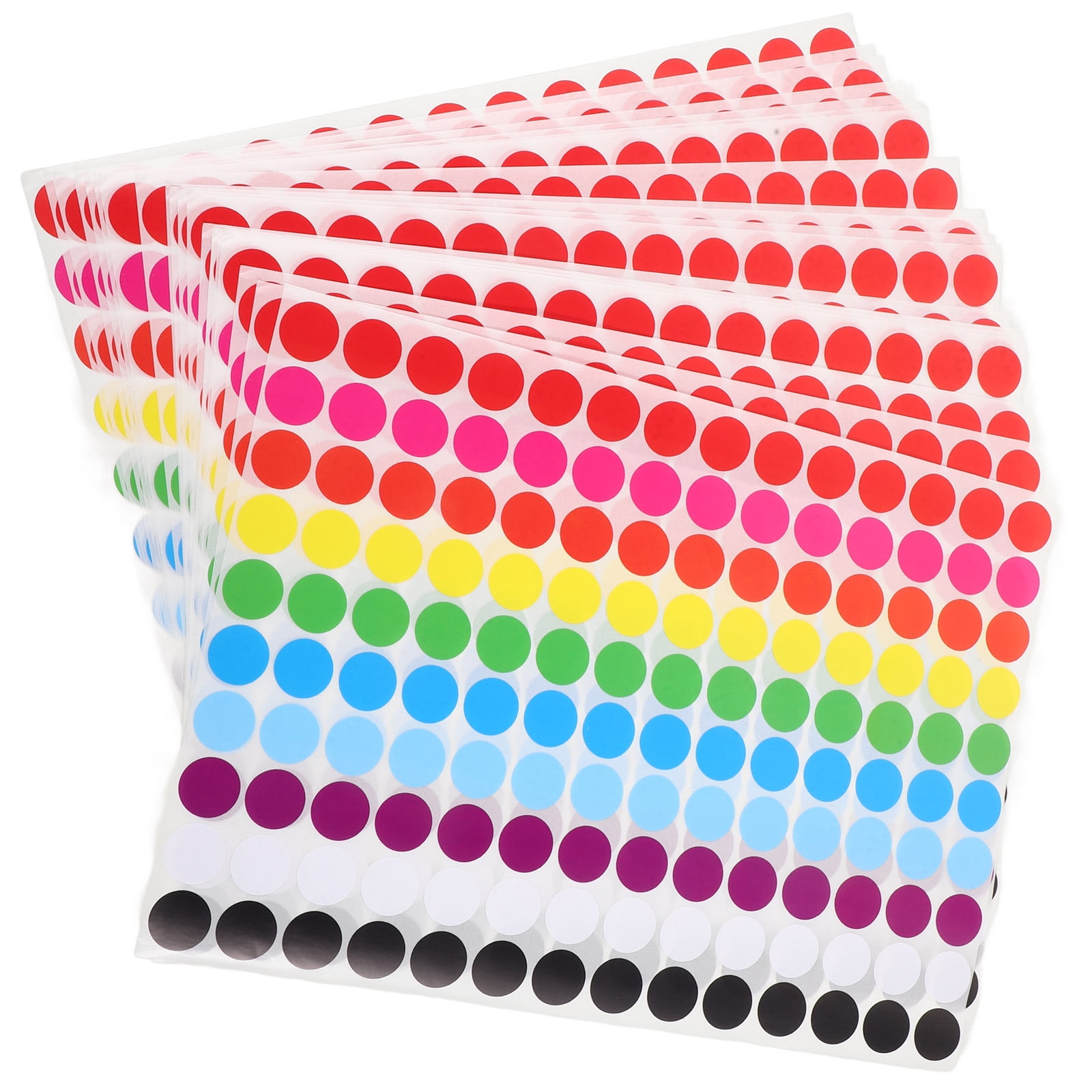 IFANLANDOR Removable Dot Stickers Multi Colored For Daily Life 20 ...