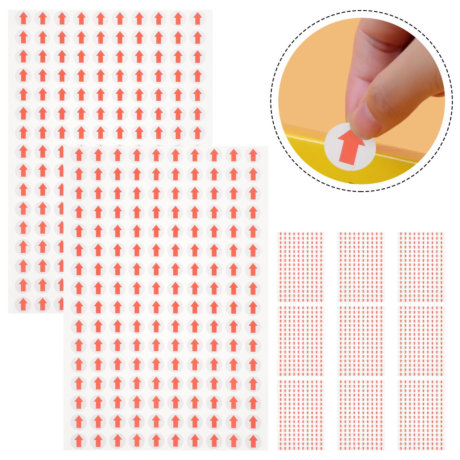 OUNONA Sticker Sheets Arrow Stickers Safety Marking 20 Sheets - Walmart.com