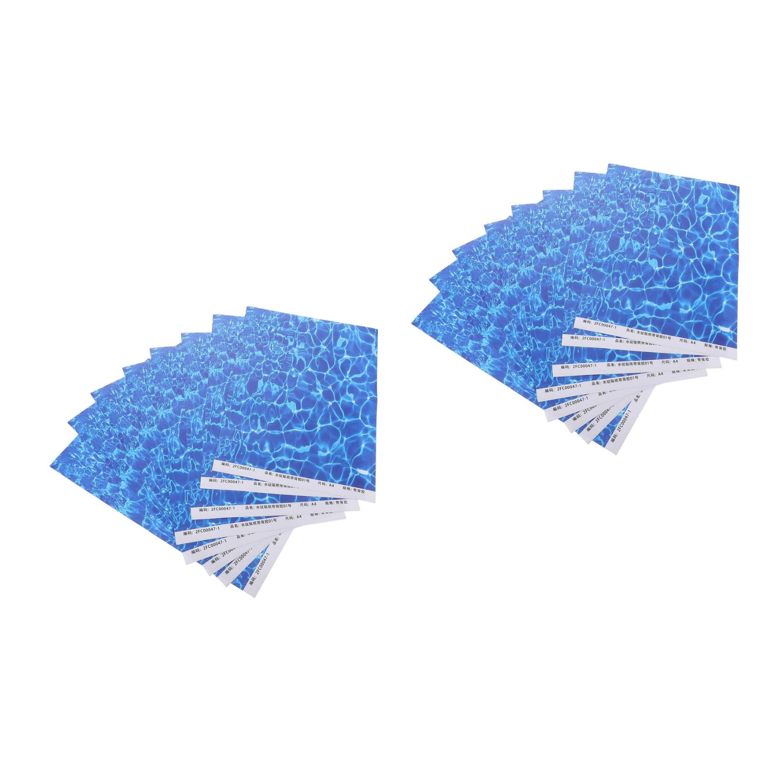 OUNONA 20 Sheets Of Micro-Landscape Pool Stickers Material Handmade ...