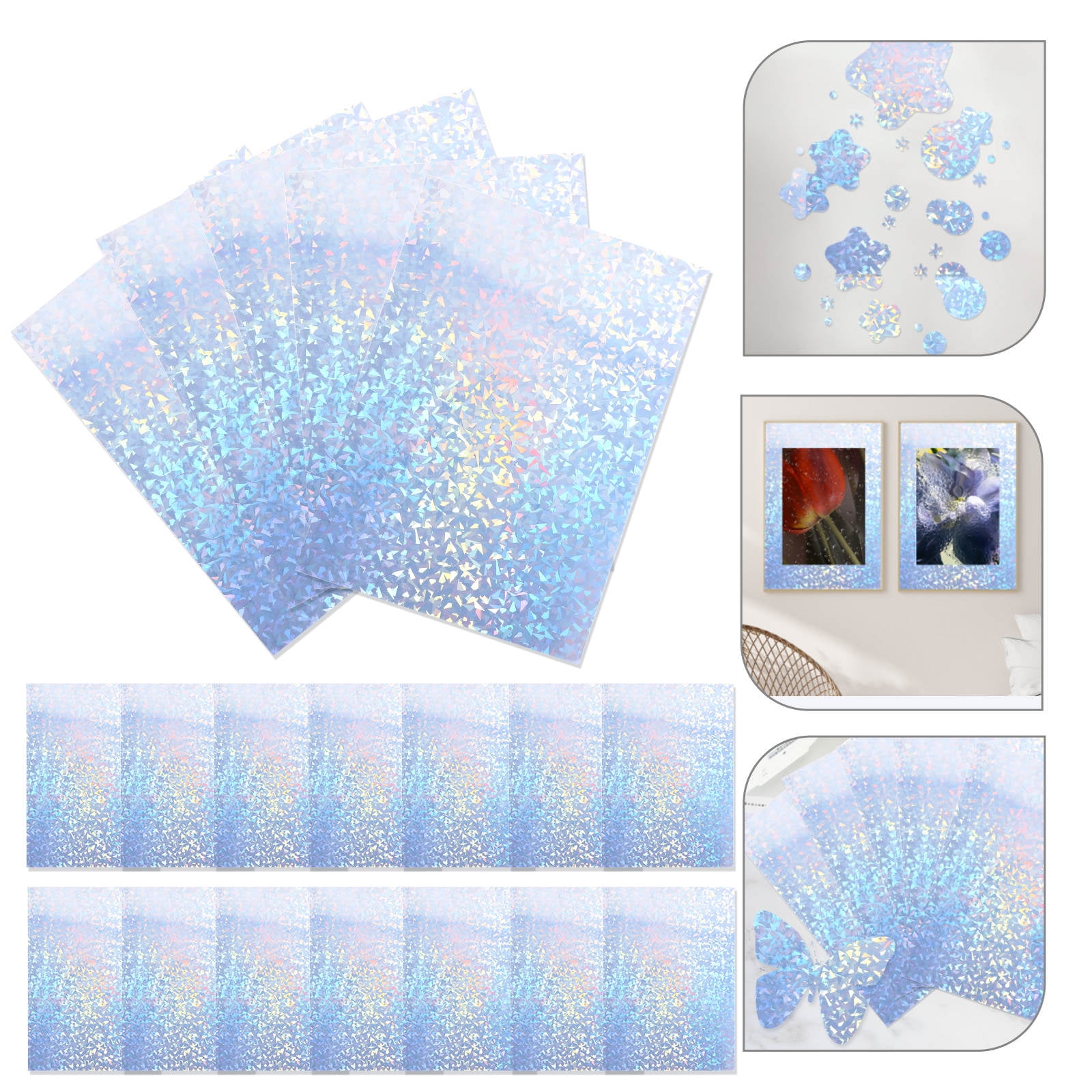 OUNONA 20 Sheets Shiny Printable Sheet Glitter Printable Paper for ...