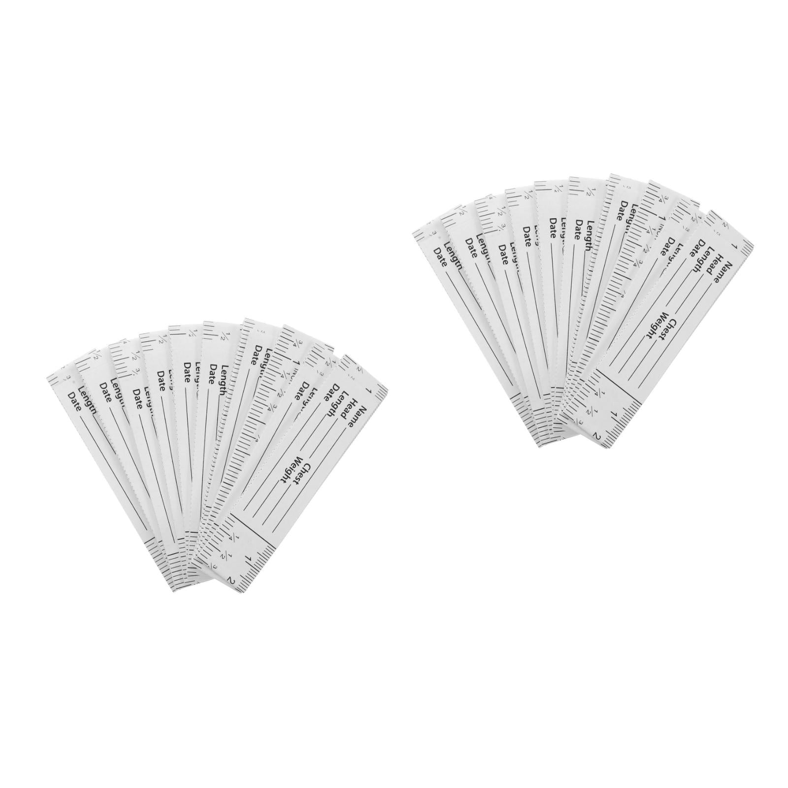 OUNONA 20 pcs 152cm Paper Ruler With Centimeter Inch Scale Measurement ...